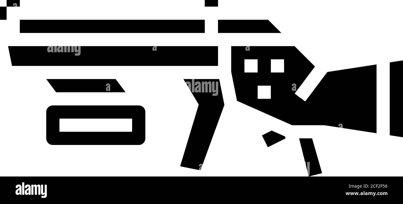 gun of future glyph icon vector illustration Stock Vector Image & Art ...