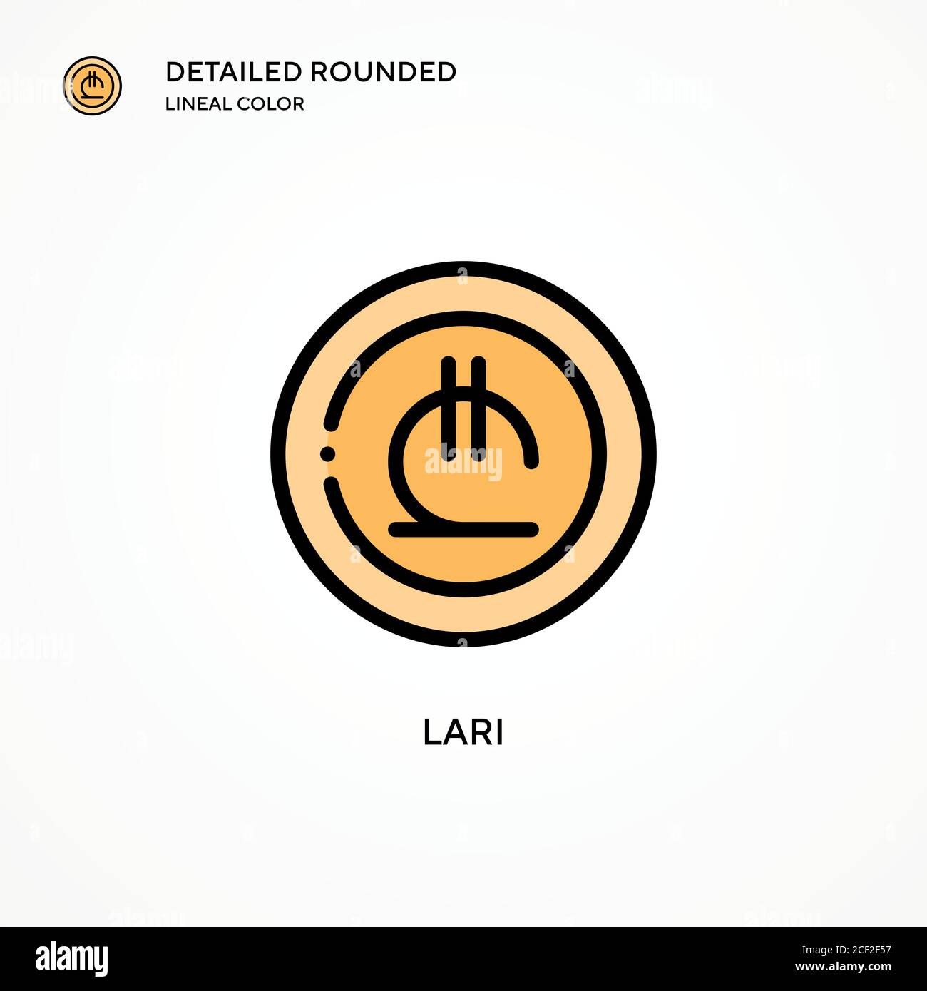 Lari vector icon. Modern vector illustration concepts. Easy to edit and ...