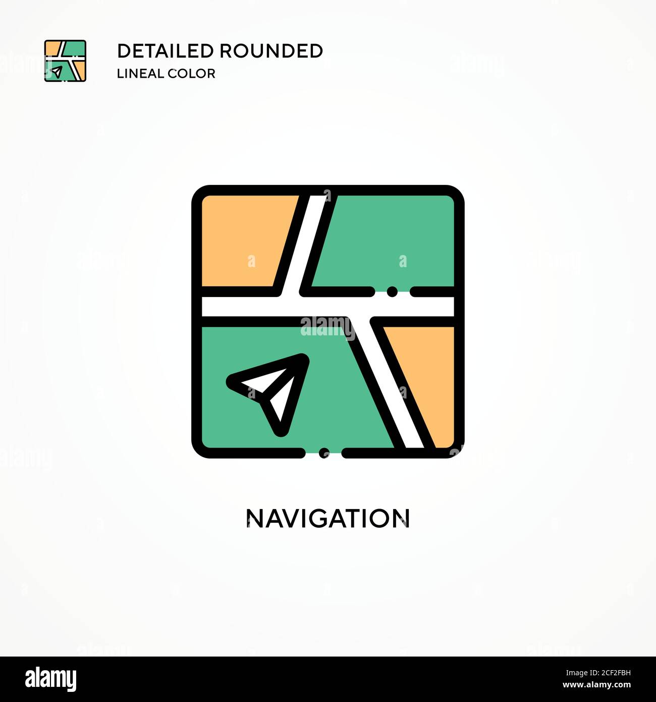 Navigation vector icon. Modern vector illustration concepts. Easy to ...