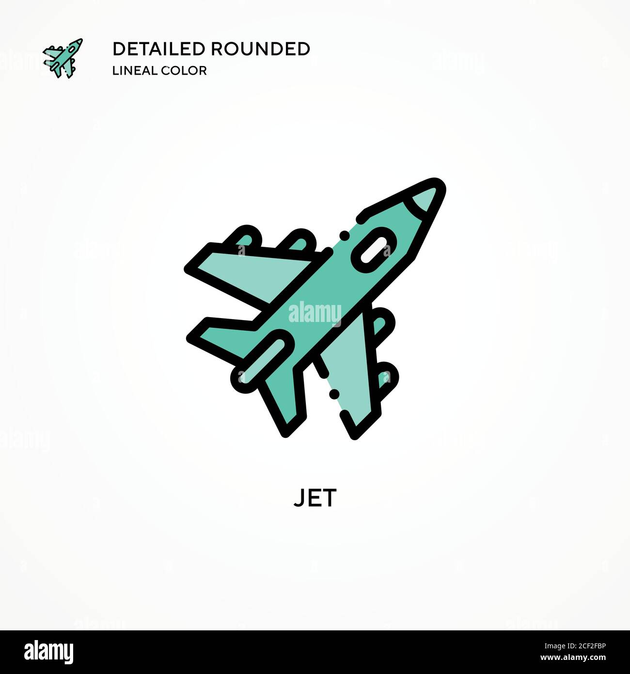 Jet vector icon. Modern vector illustration concepts. Easy to edit and ...