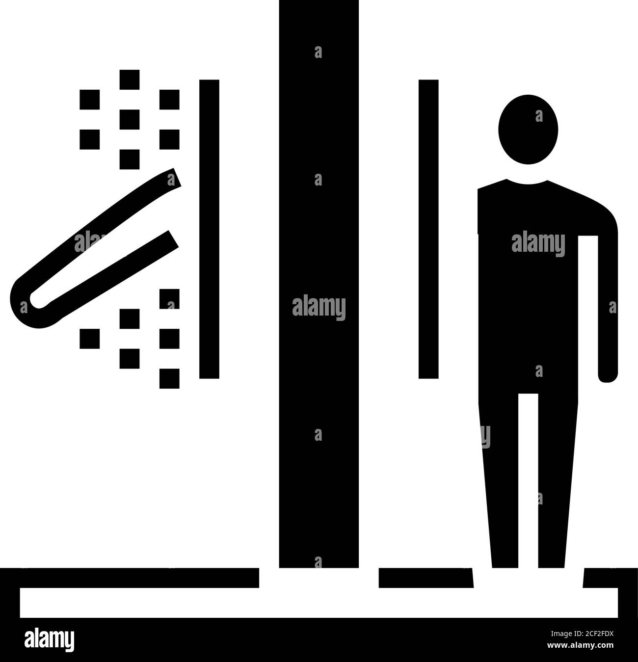 human teleportation glyph icon vector illustration Stock Vector Image ...