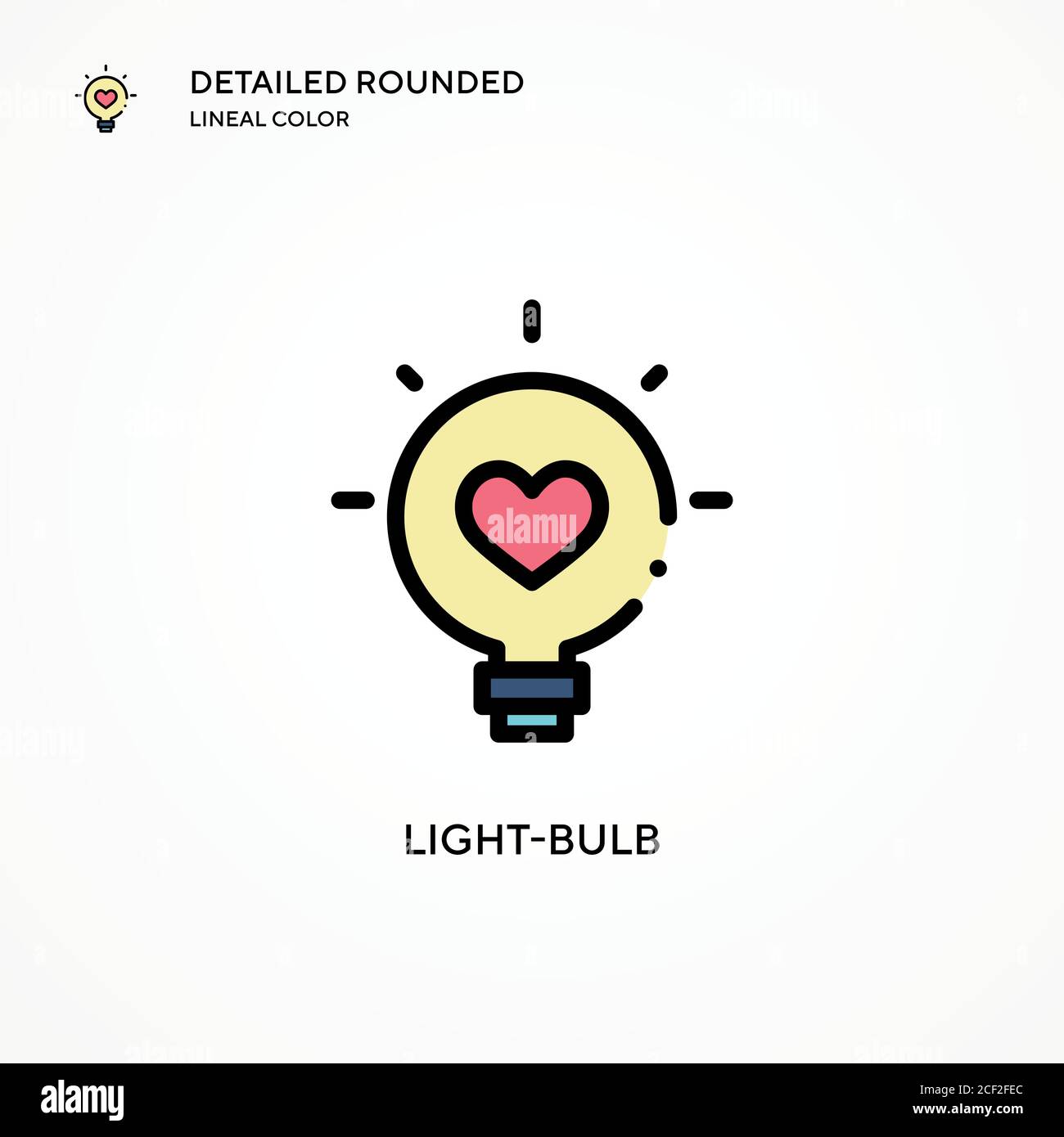 Light-bulb vector icon. Modern vector illustration concepts. Easy to ...