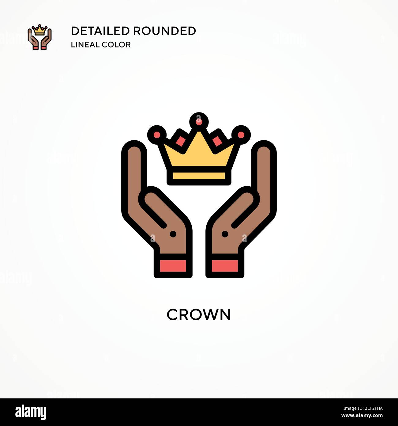 Crown vector icon. Modern vector illustration concepts. Easy to edit ...