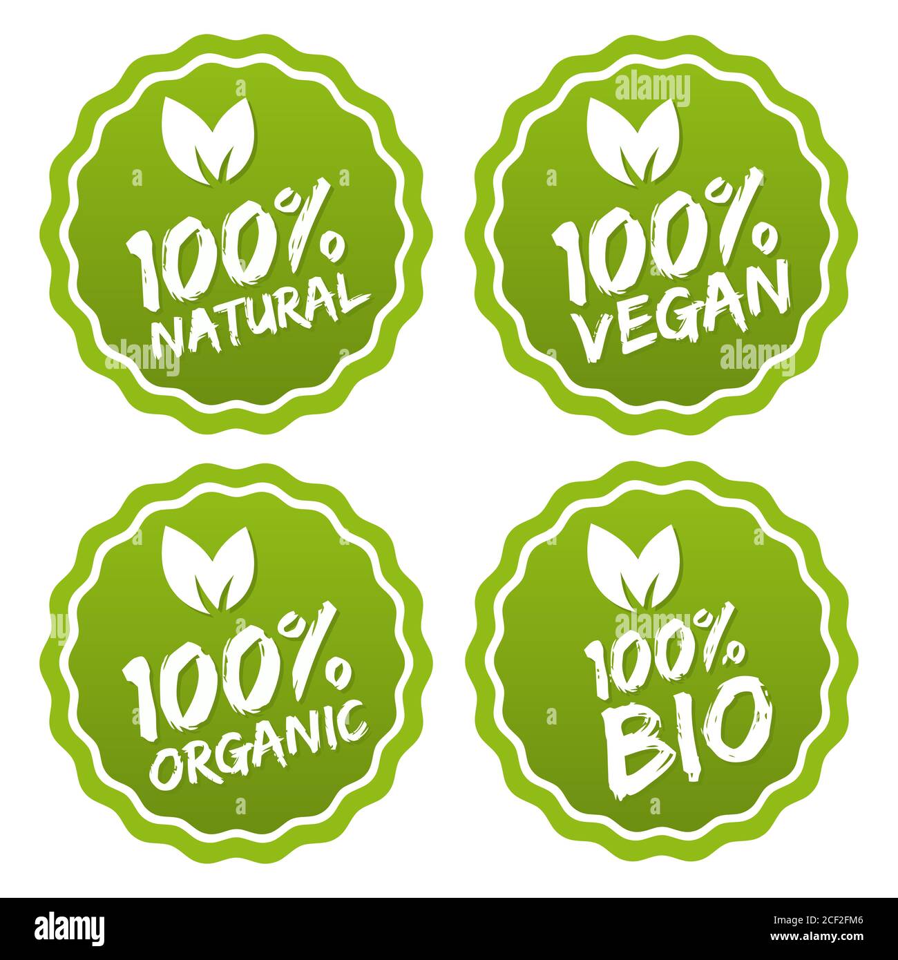 Label Collection of 100% organic product and premium quality natural ...