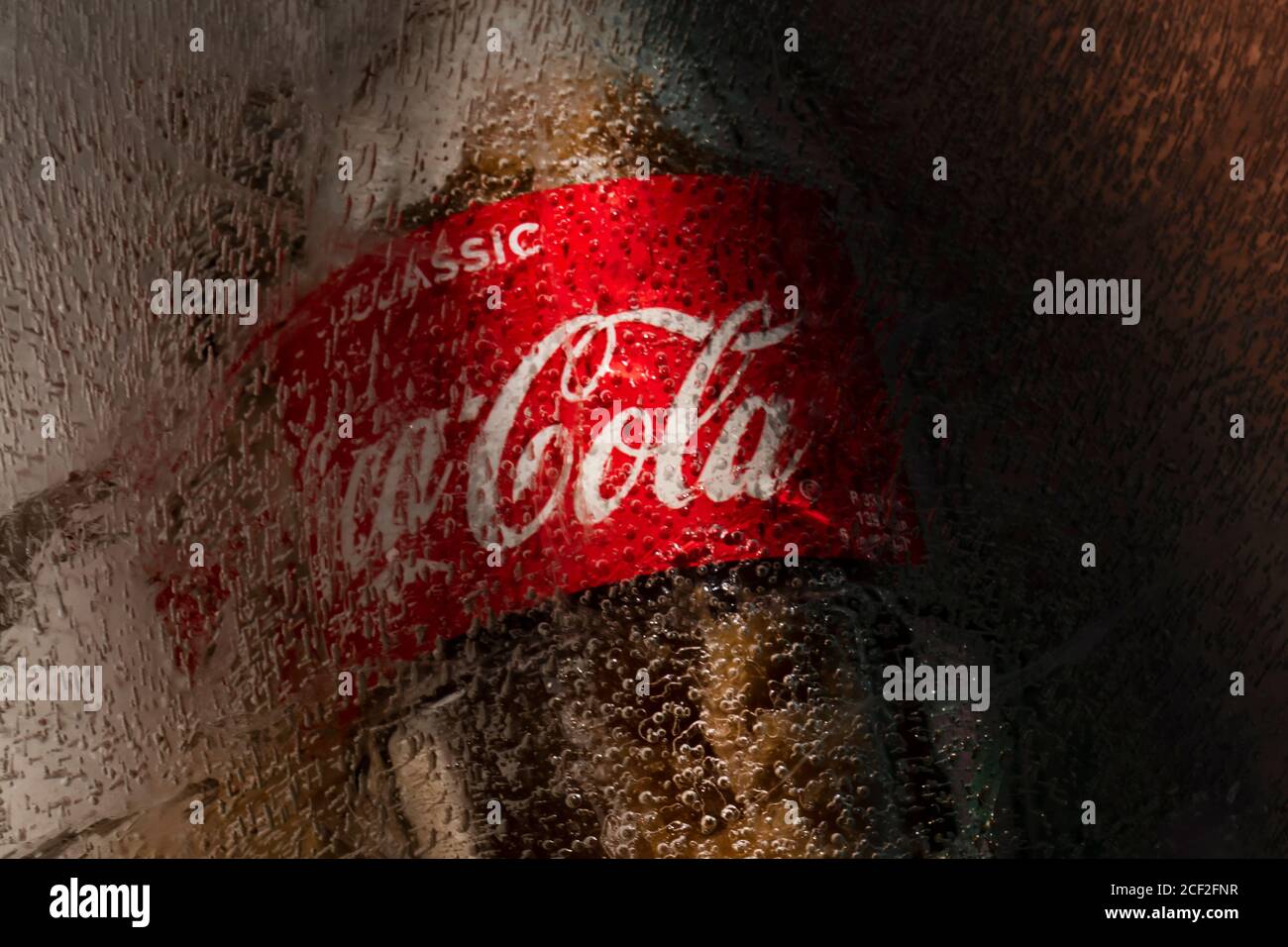 Frozen Coca Cola Bottle