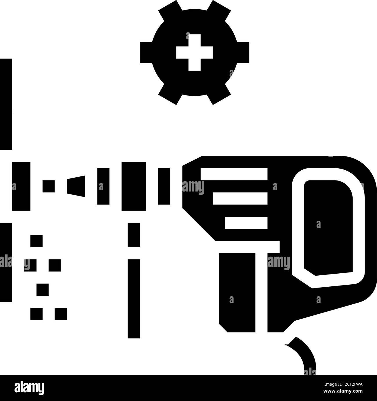 wall chipping glyph icon vector illustration Stock Vector Image & Art ...