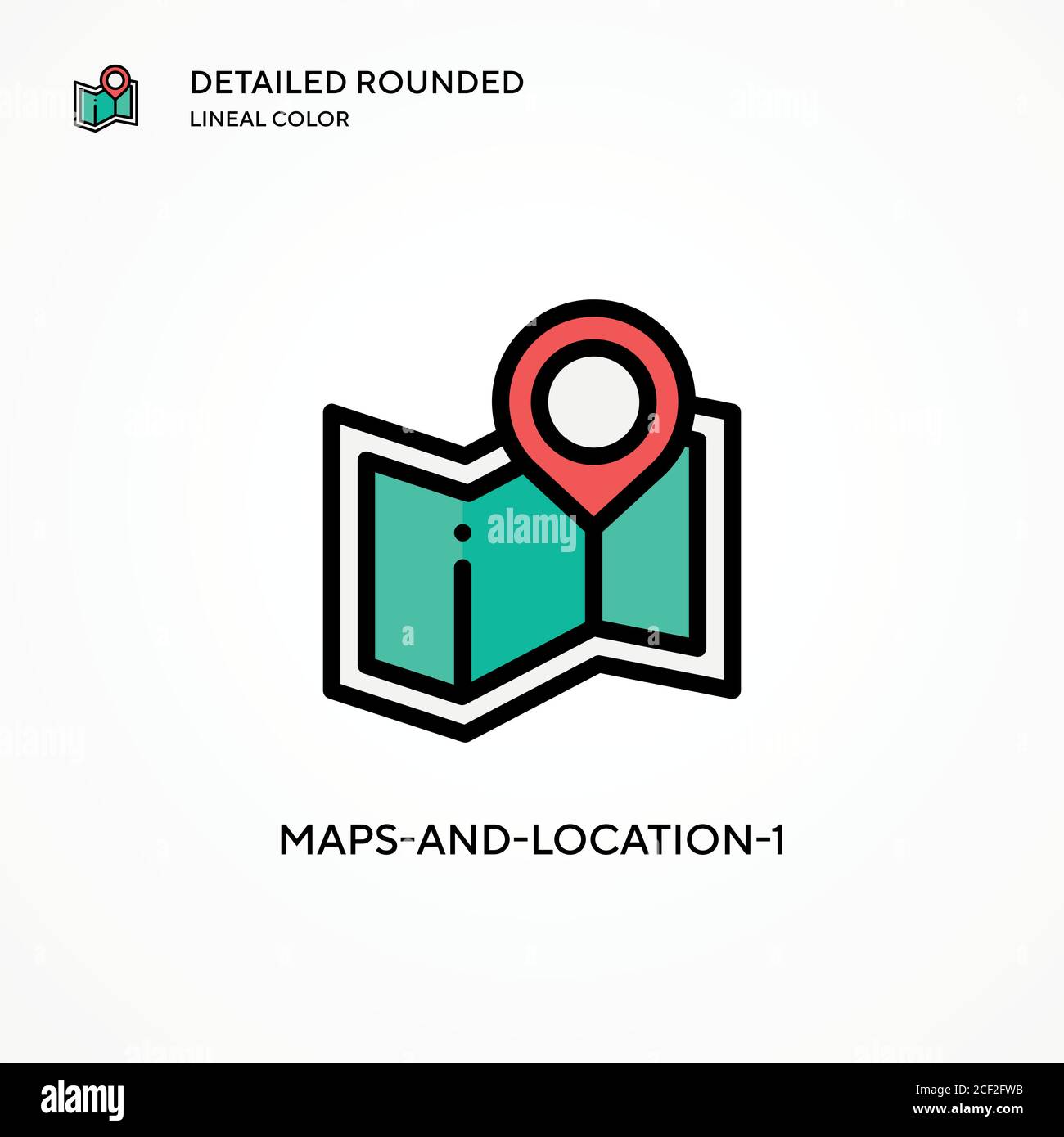 Maps-and-location-1 vector icon. Modern vector illustration concepts ...