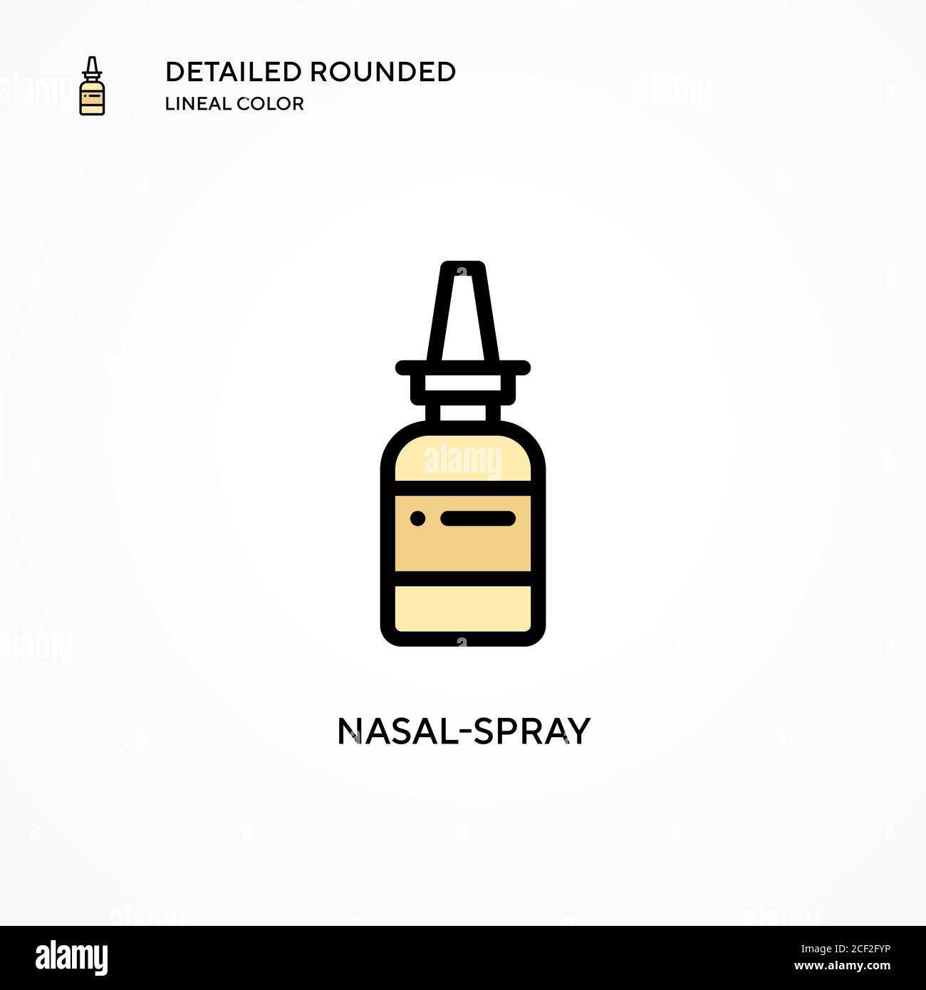 Woman spray nasal nose Stock Vector Images - Alamy
