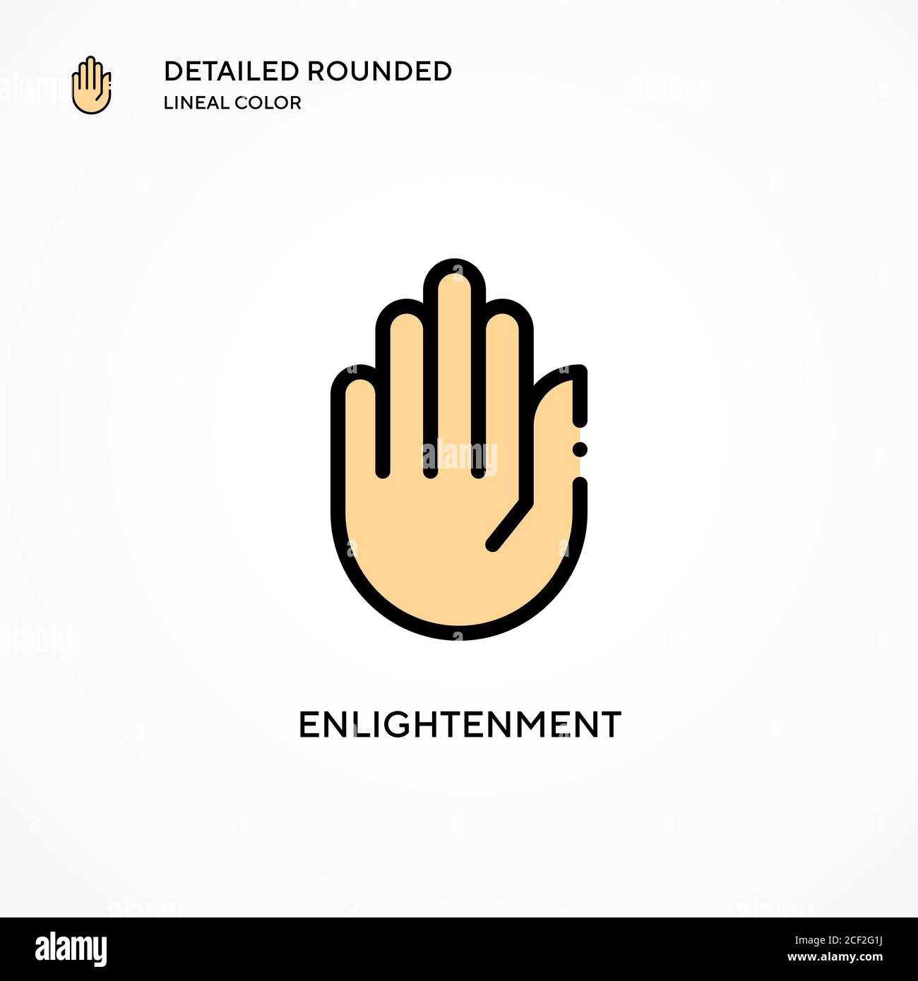 Enlightenment vector icon. Modern vector illustration concepts. Easy to ...