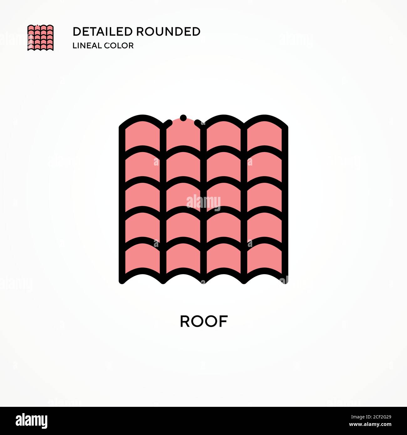 Roof vector icon. Modern vector illustration concepts. Easy to edit and ...