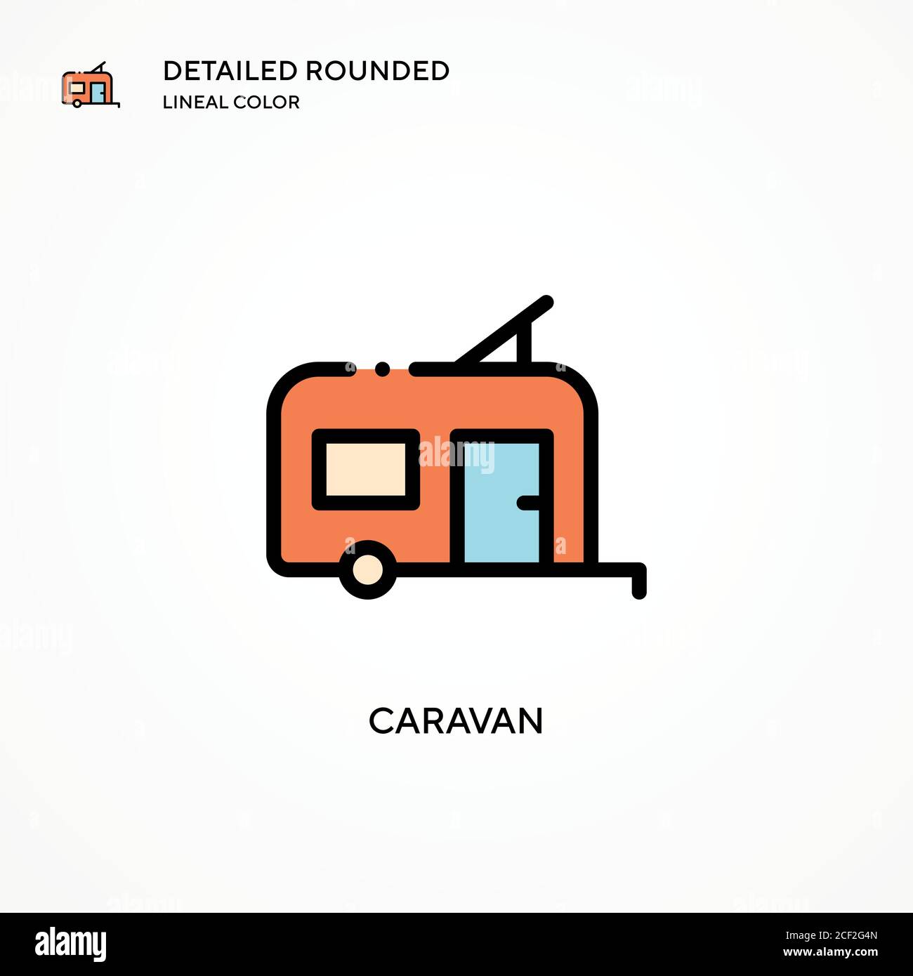 Caravan vector icon. Modern vector illustration concepts. Easy to edit ...