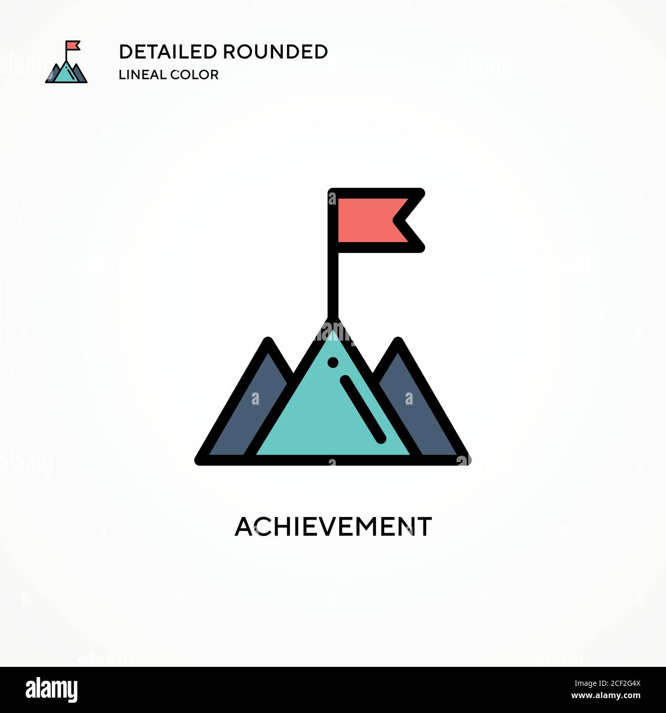Achievement vector icon. Modern vector illustration concepts. Easy to ...