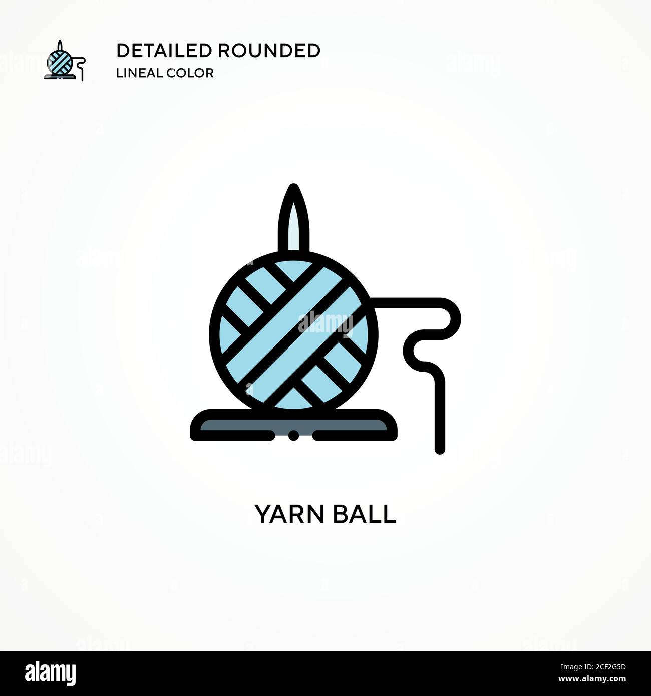 Yarn ball vector icon. Modern vector illustration concepts. Easy to ...
