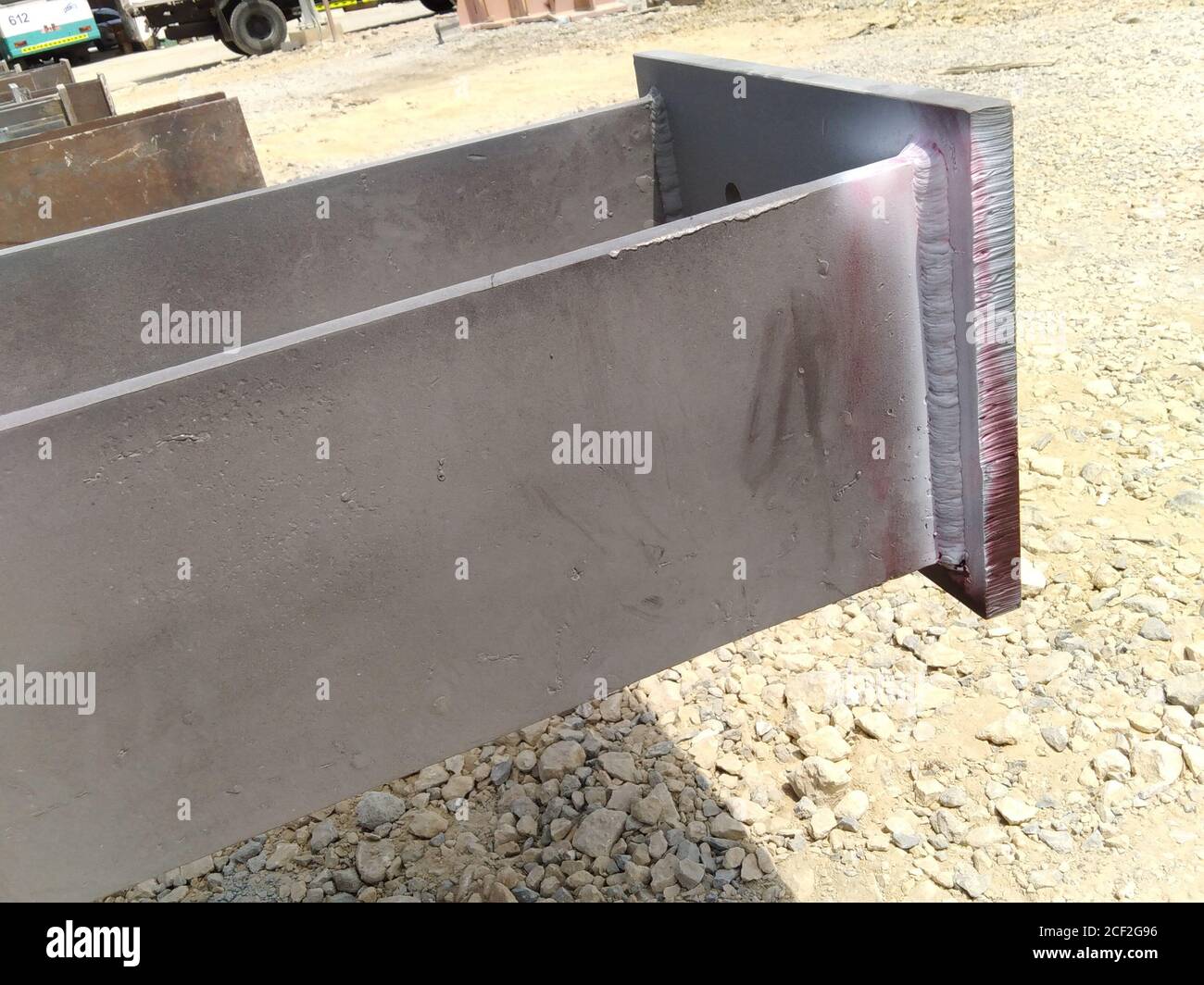 Dye penetrant test in the steel columns with kit Stock Photo - Alamy