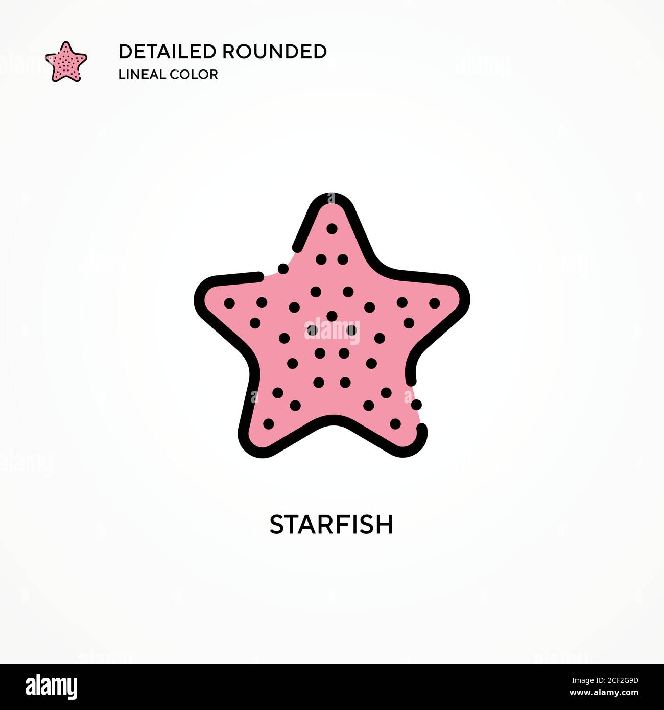 Starfish vector icon. Modern vector illustration concepts. Easy to edit ...