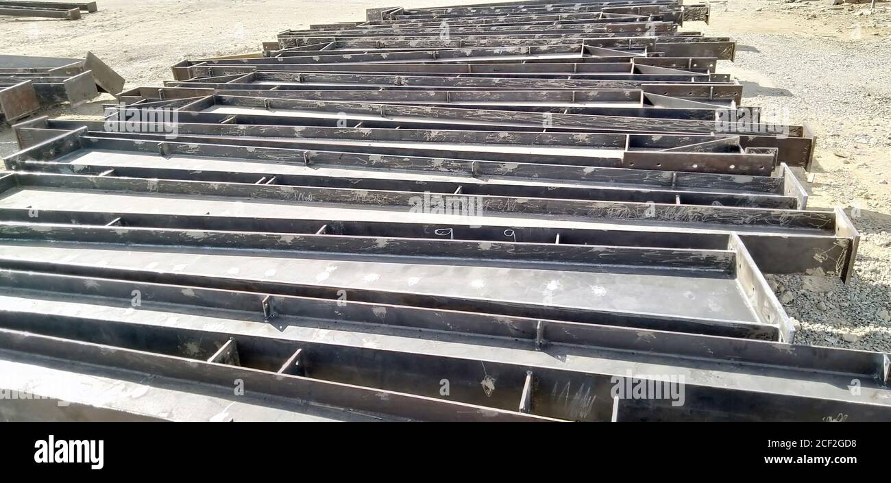 steel Structural fabrication workshop. Muscat, Oman Stock Photo - Alamy