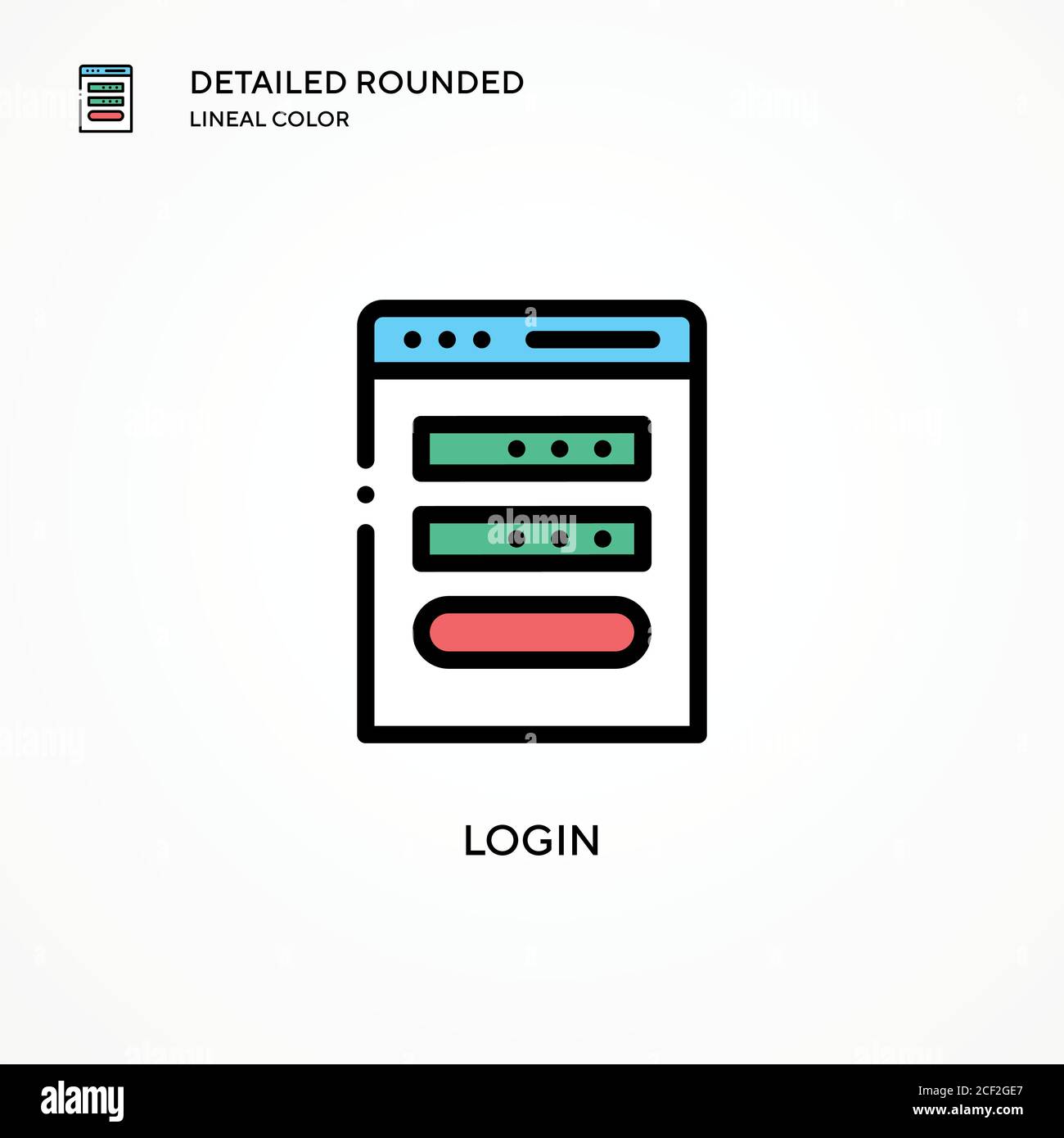 Login vector icon. Modern vector illustration concepts. Easy to edit ...