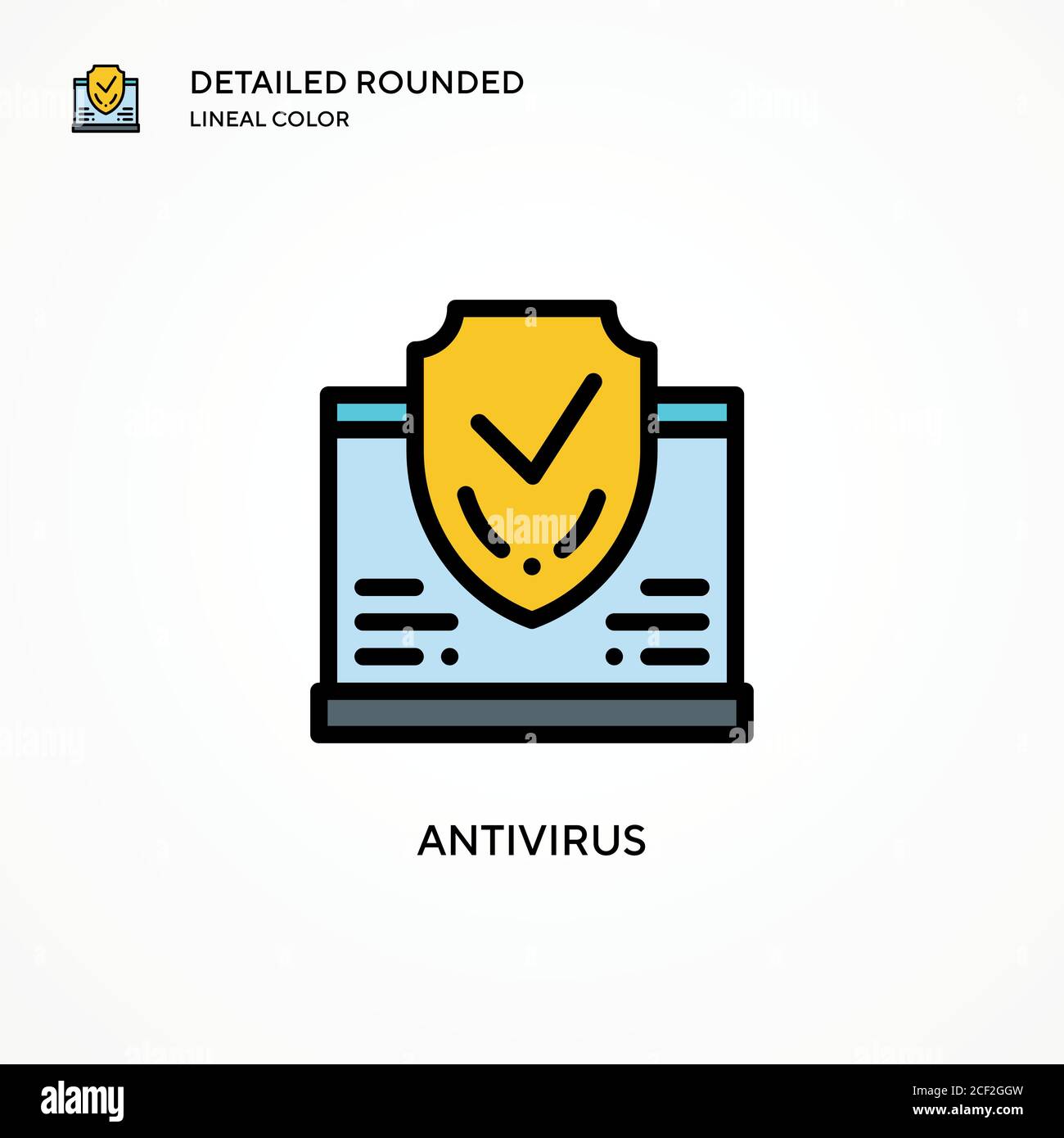 Antivirus vector icon. Modern vector illustration concepts. Easy to ...