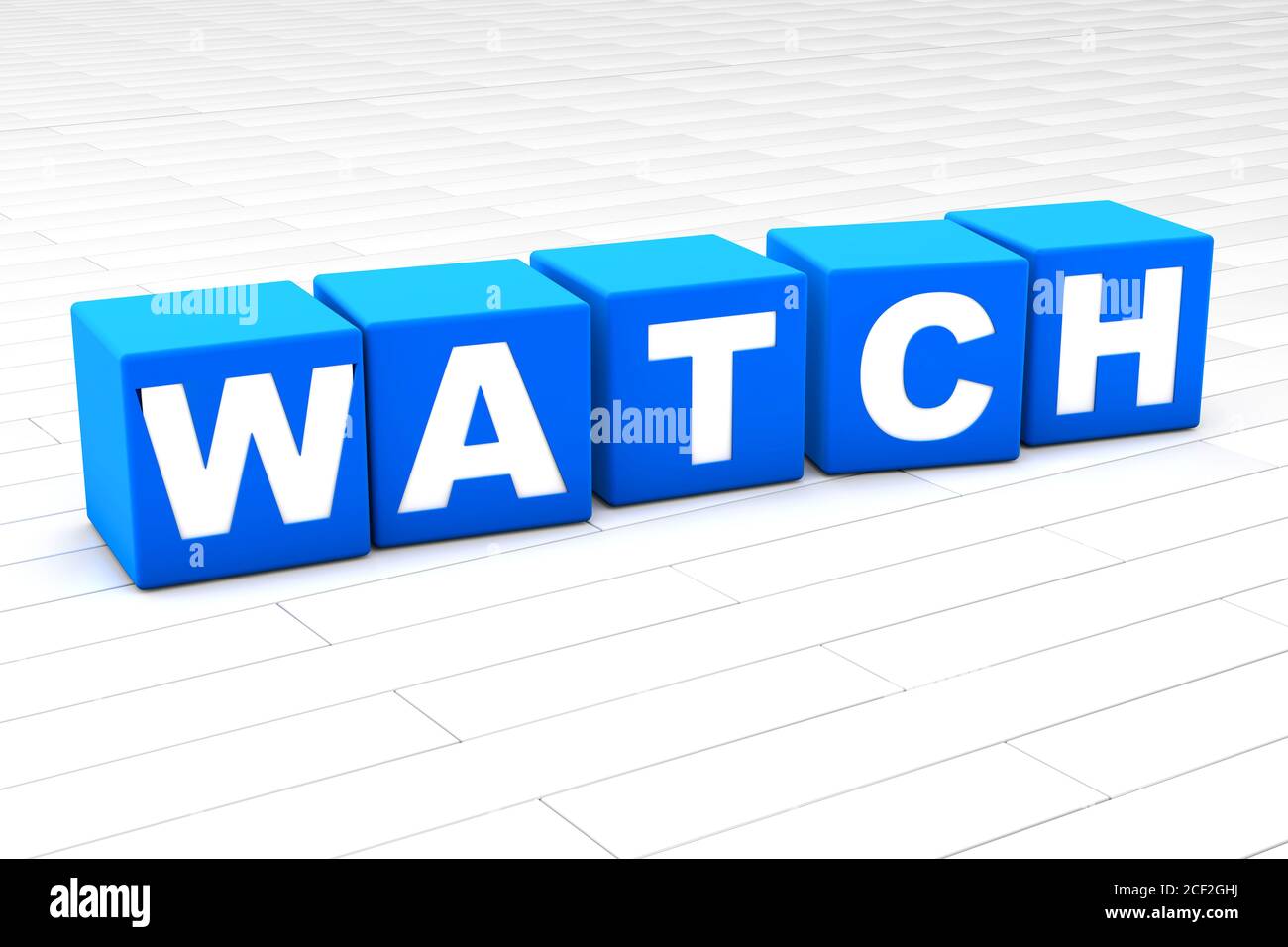 3D rendered illustration of the word Watch Stock Photo - Alamy