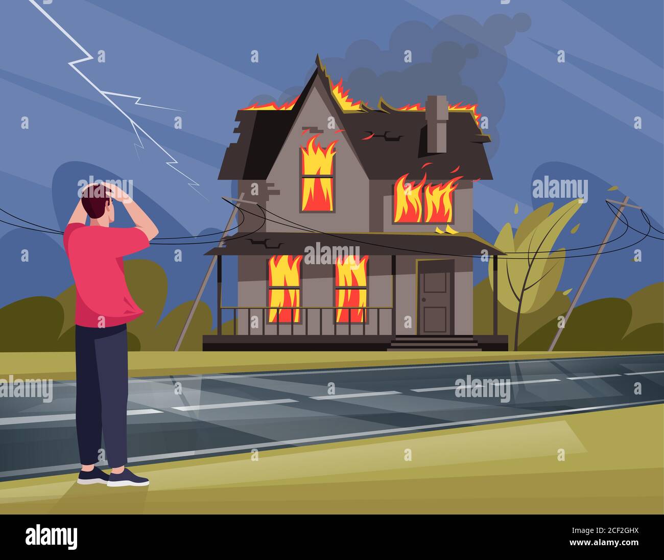 House On Fire Animation