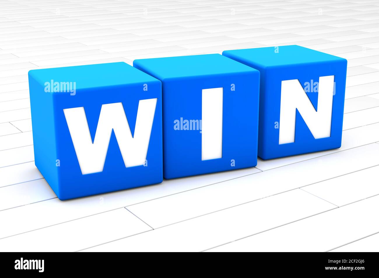 3D rendered illustration of the word Win Stock Photo - Alamy