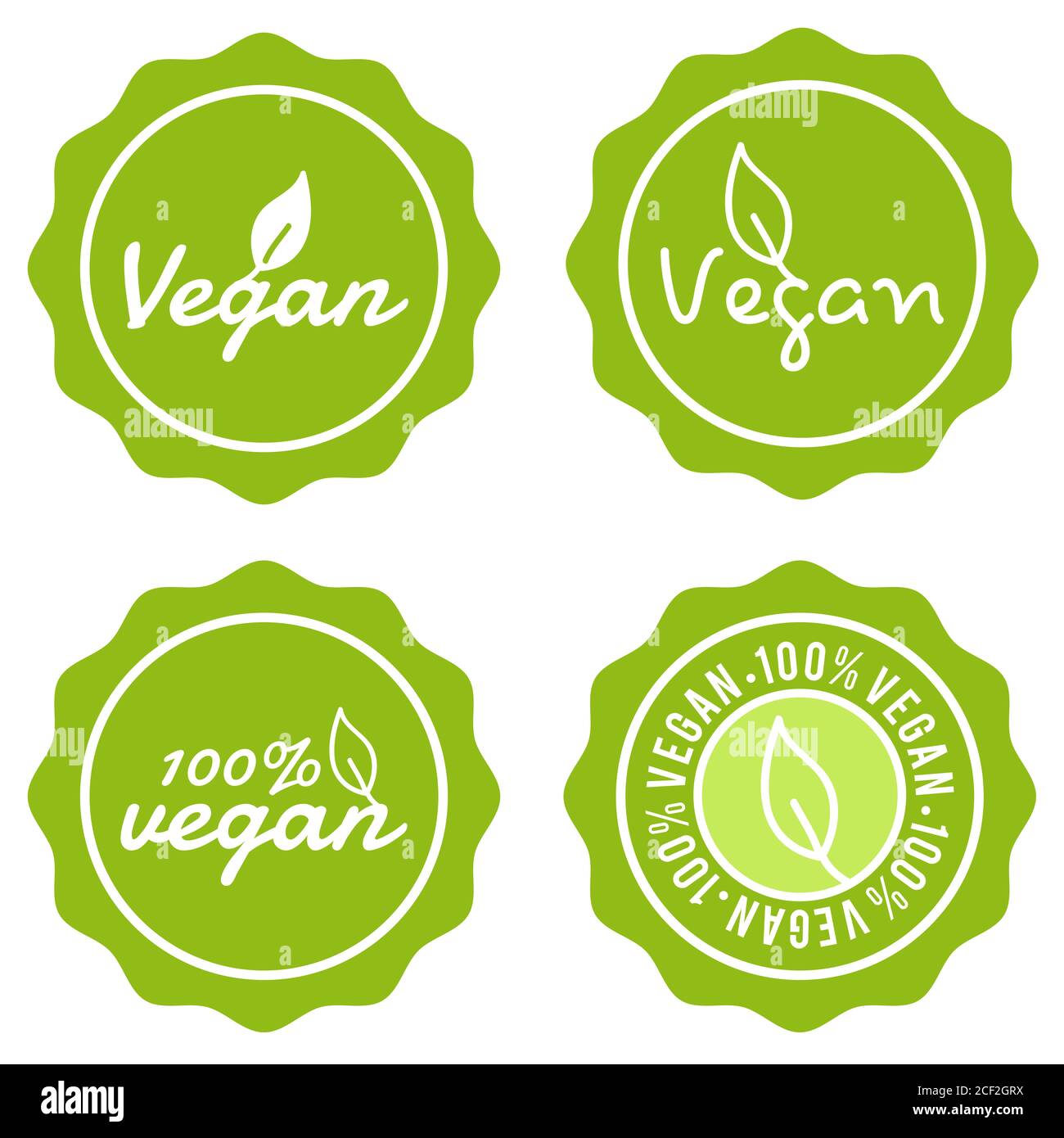 Set of Food Badges. Vegan Best Quality. Vector Hand Drawn Signs Stock ...