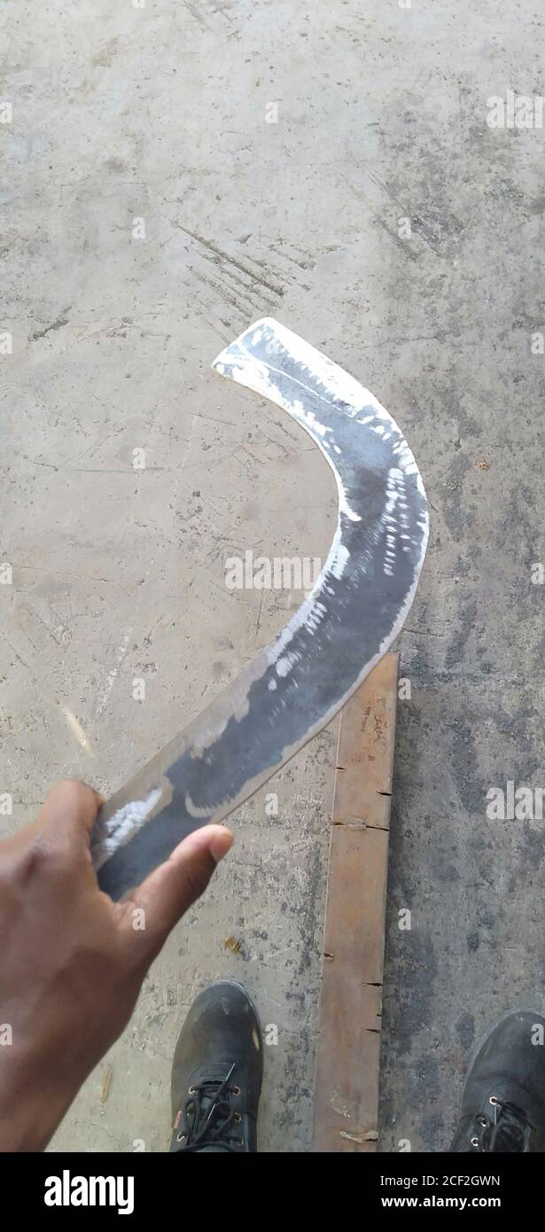 Iron boomerang. tamil valari Stock Photo - Alamy