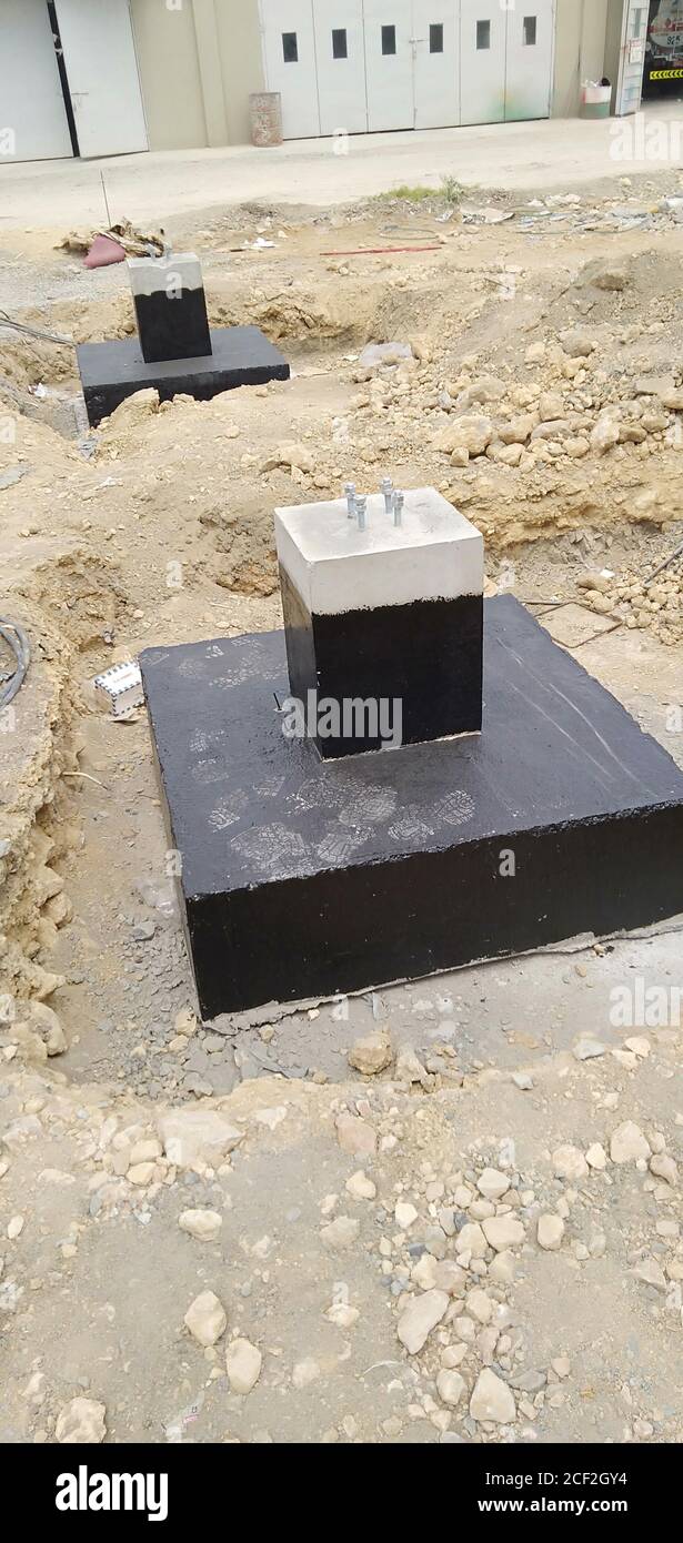 Building Construction foundation Stock Photo - Alamy