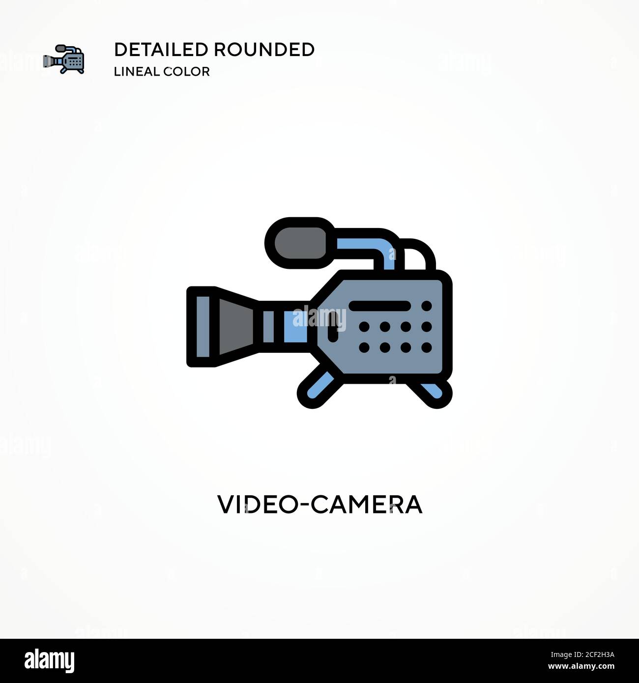 Video-camera vector icon. Modern vector illustration concepts. Easy to ...