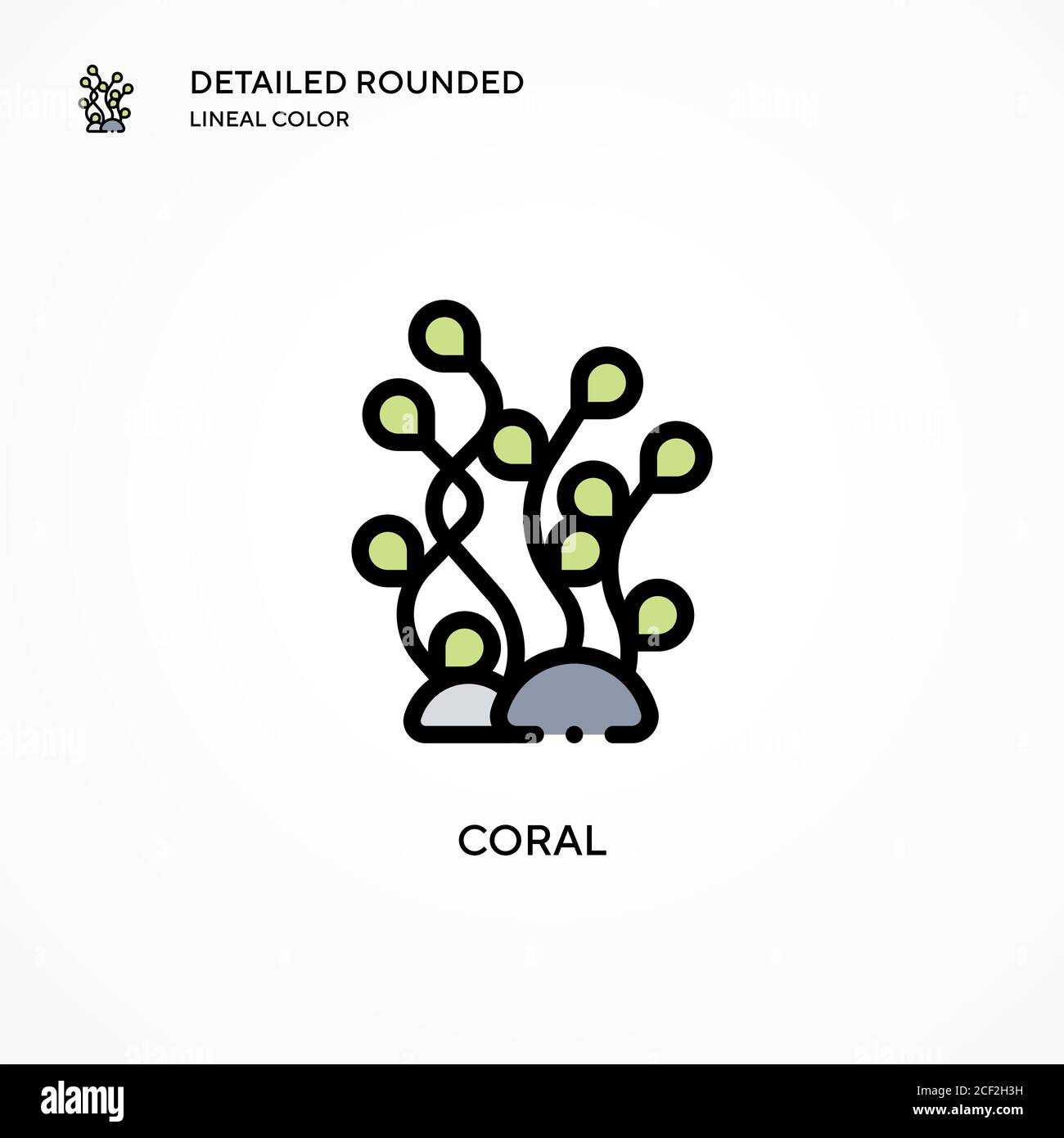 Coral vector icon. Modern vector illustration concepts. Easy to edit ...