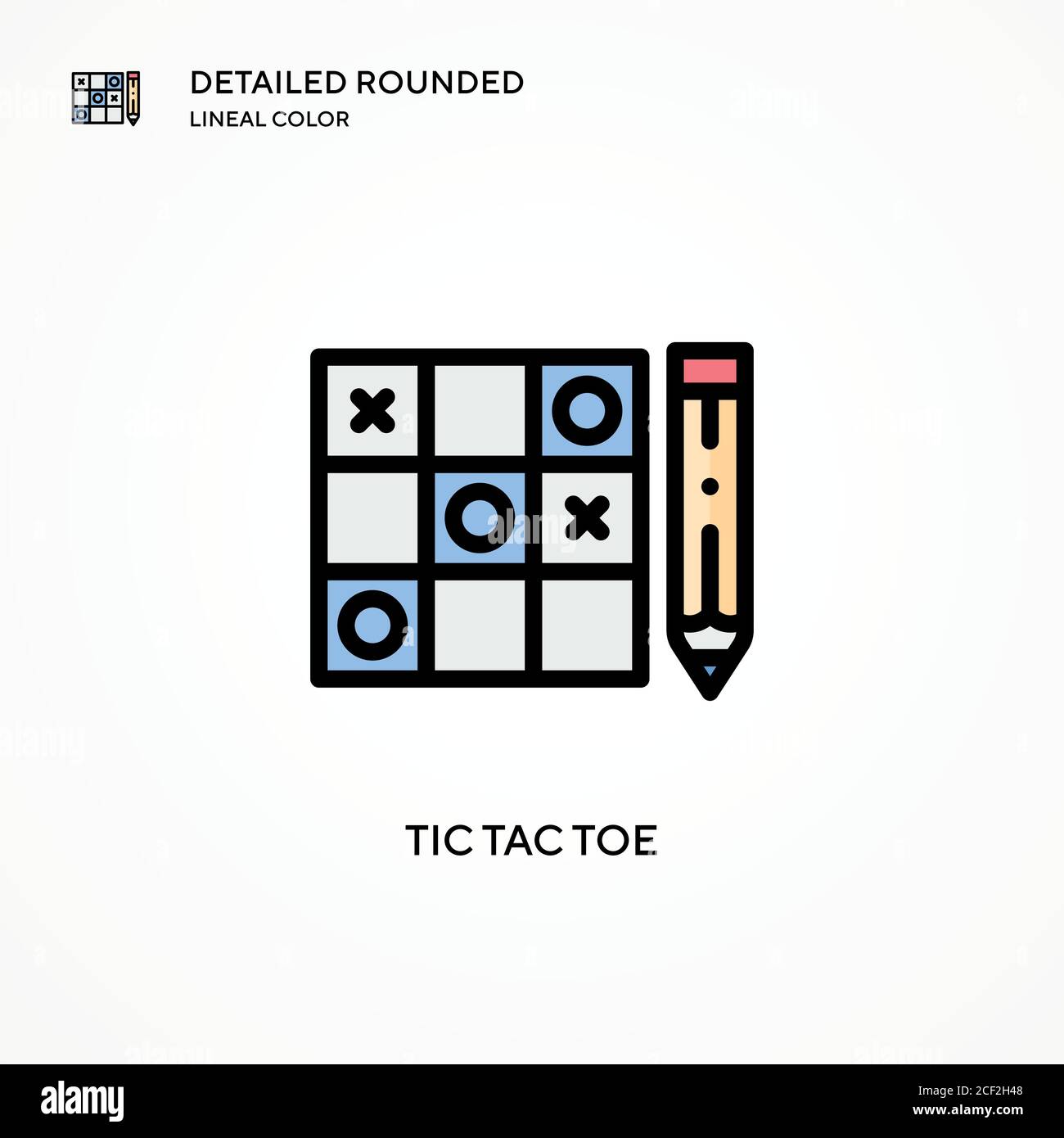 Tic tac toe vector icon. Modern vector illustration concepts. Easy to ...