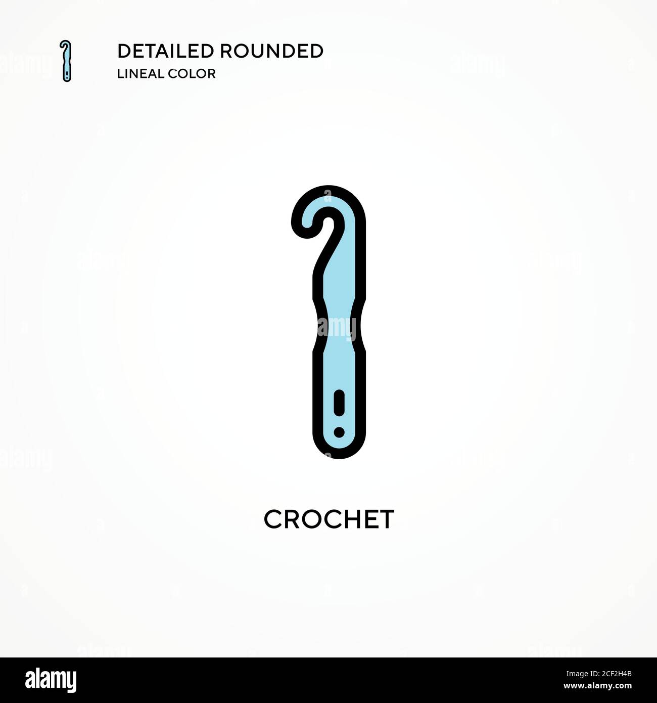 Crochet vector icon. Modern vector illustration concepts. Easy to edit ...