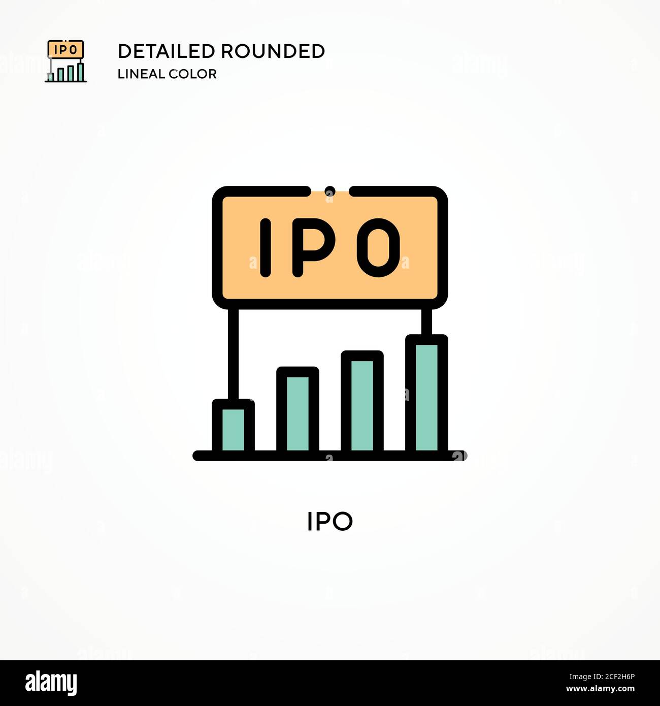 Ipo vector icon. Modern vector illustration concepts. Easy to edit and ...