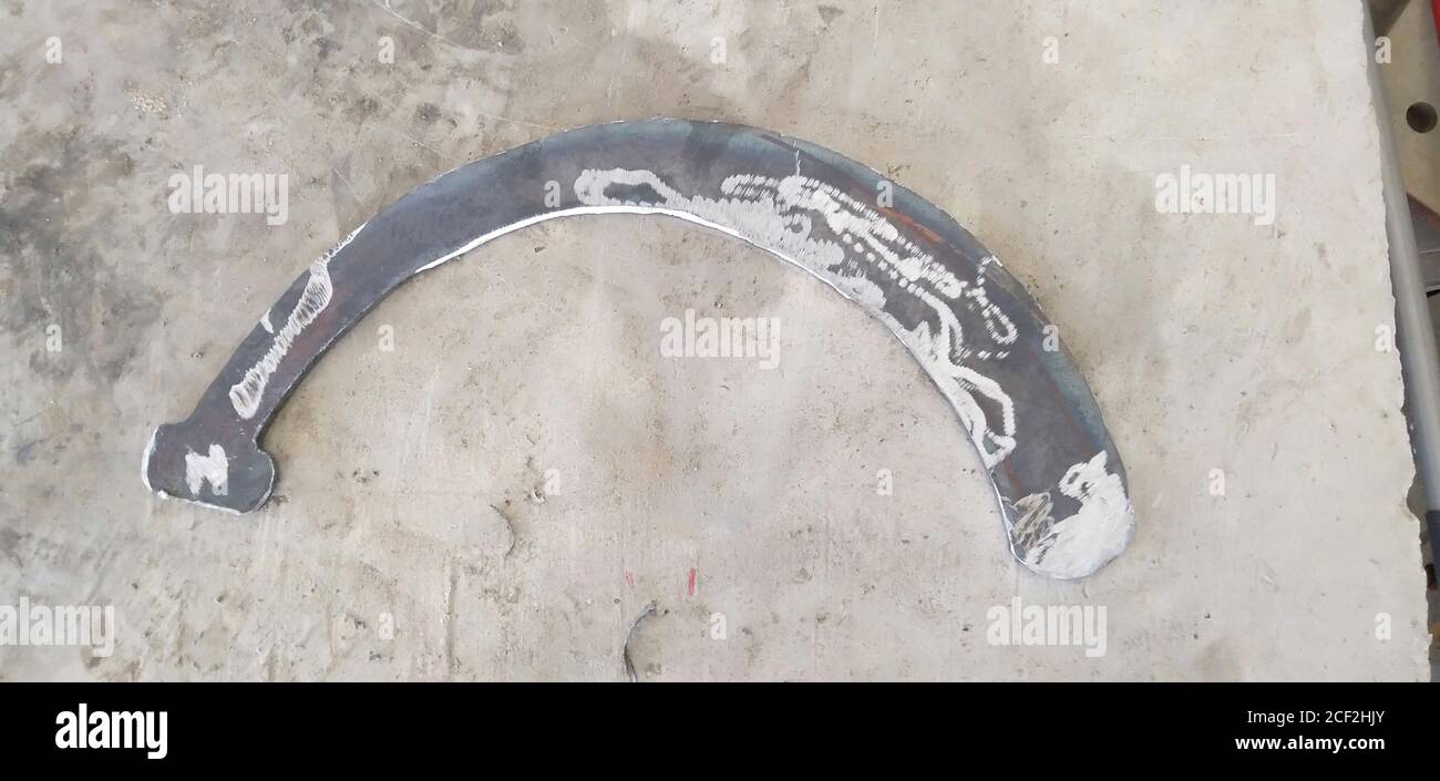 Iron boomerang. tamil valari Stock Photo - Alamy