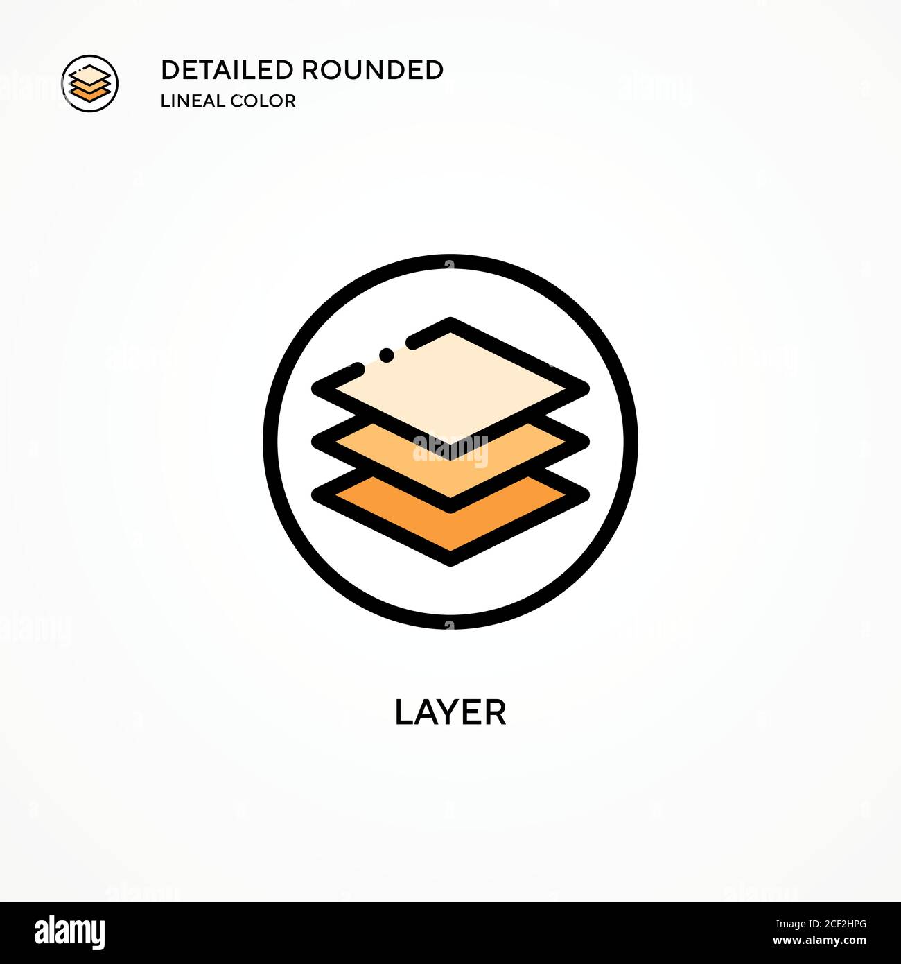 Layer vector icon. Modern vector illustration concepts. Easy to edit ...