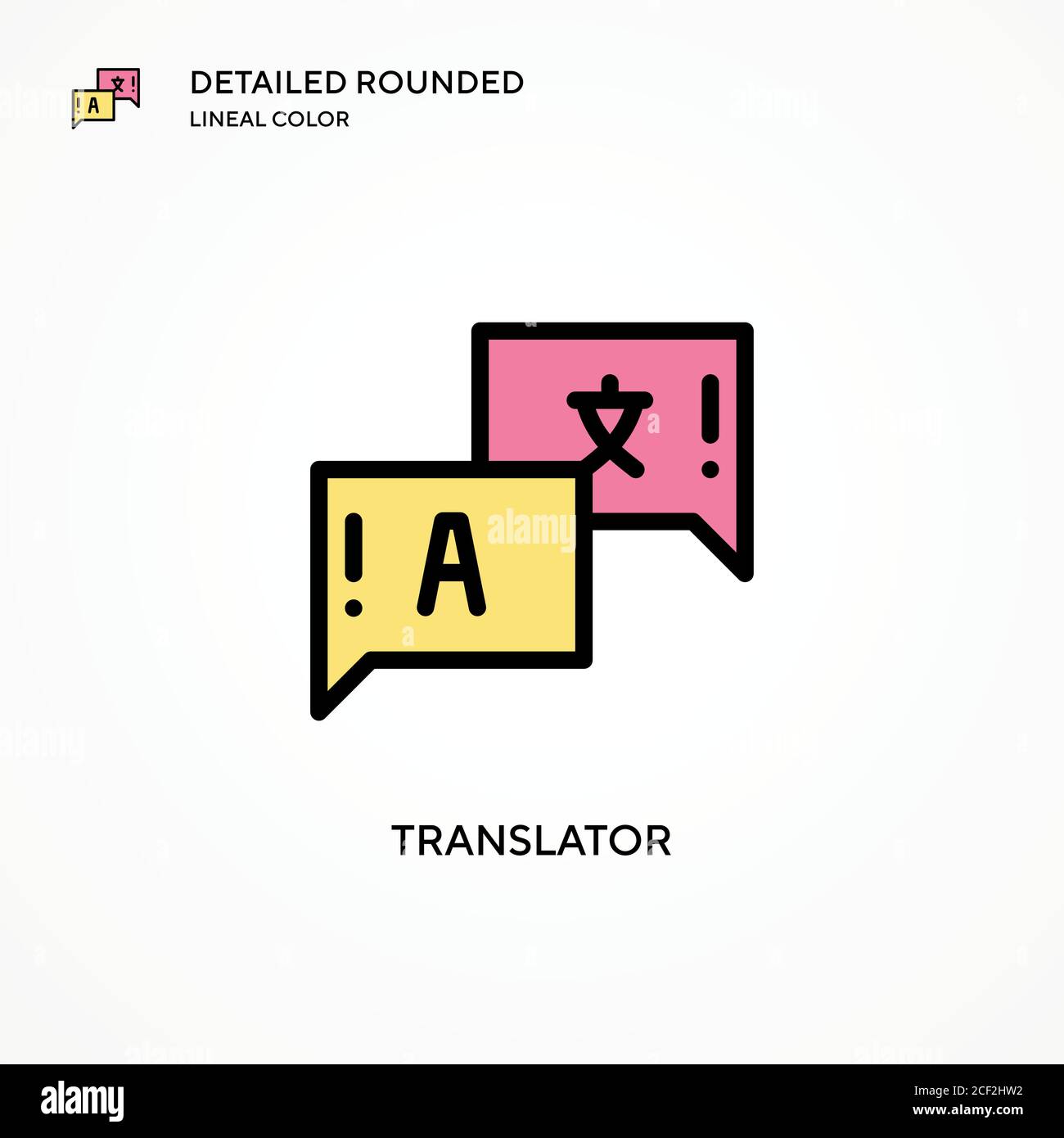 Translator vector icon. Modern vector illustration concepts. Easy to ...