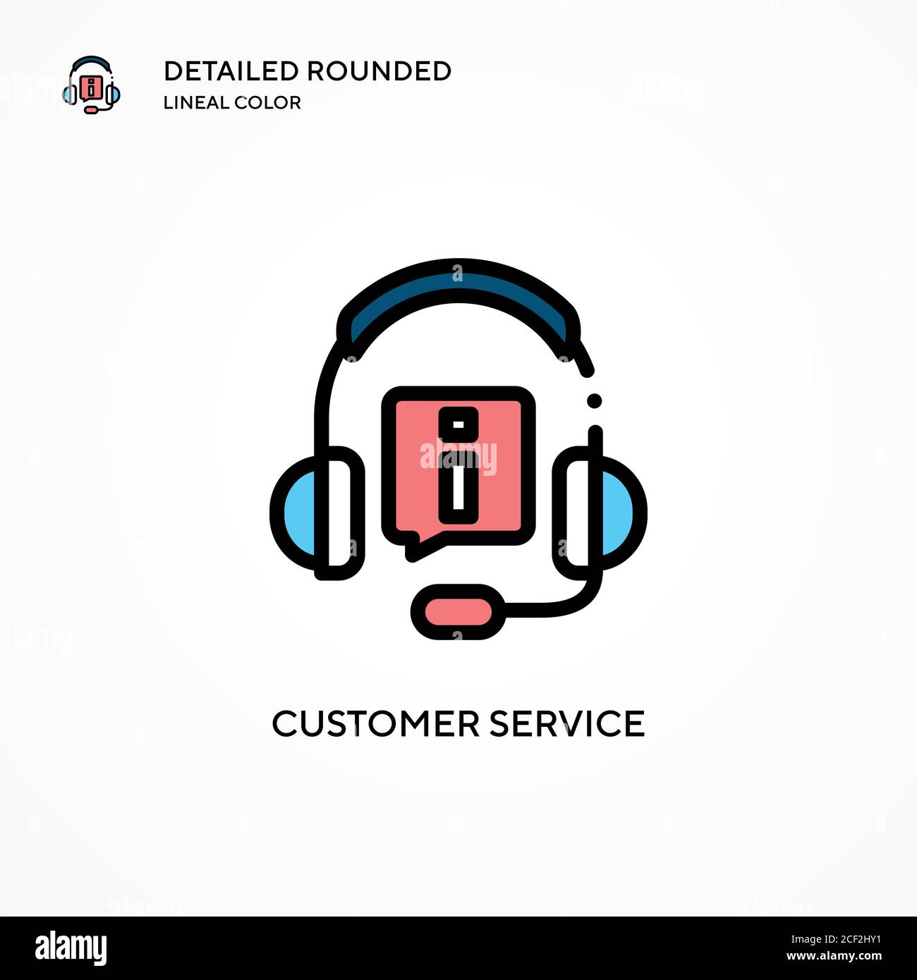 Customer service vector icon. Modern vector illustration concepts. Easy ...