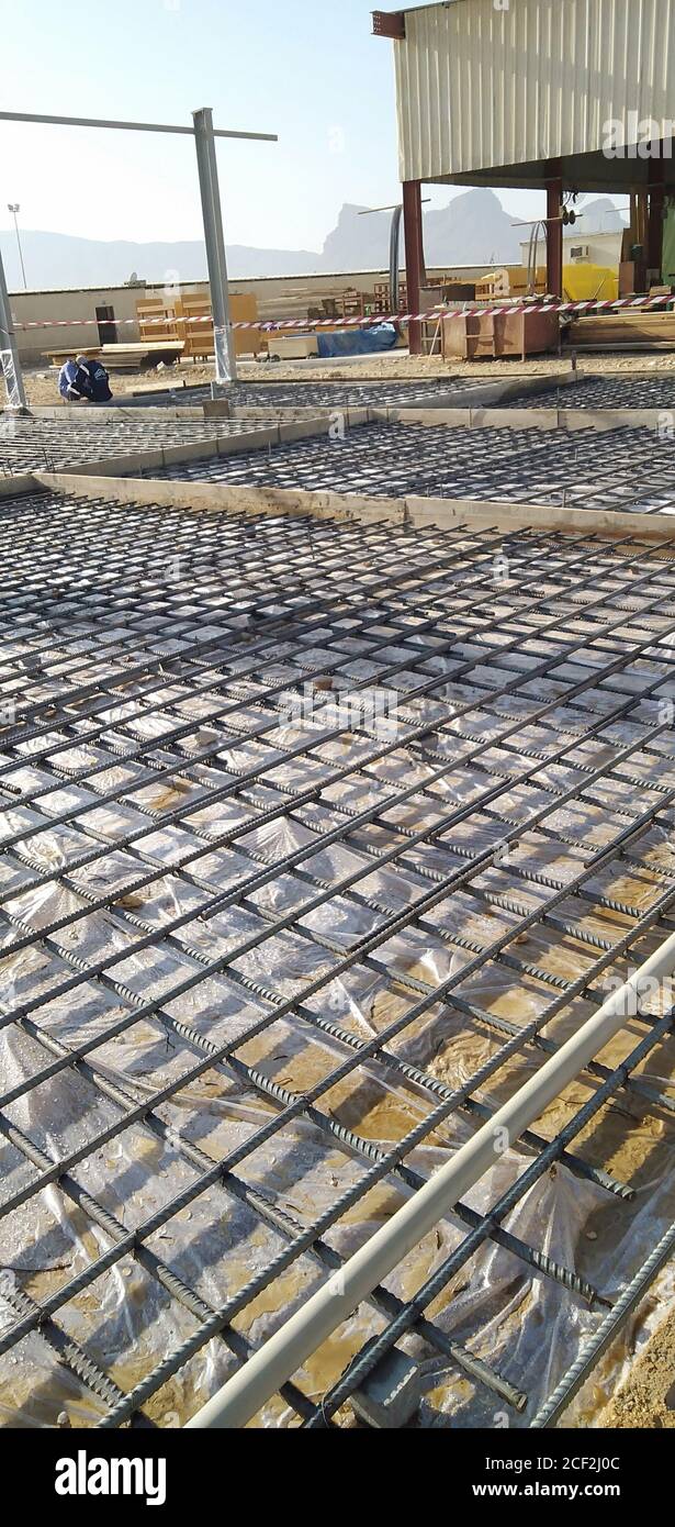 steel Structural fabrication workshop. Muscat, Oman Stock Photo - Alamy