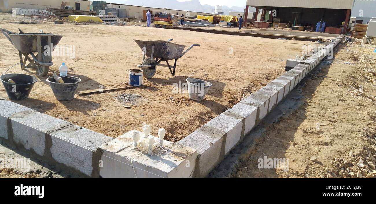 Building Construction foundation Stock Photo - Alamy