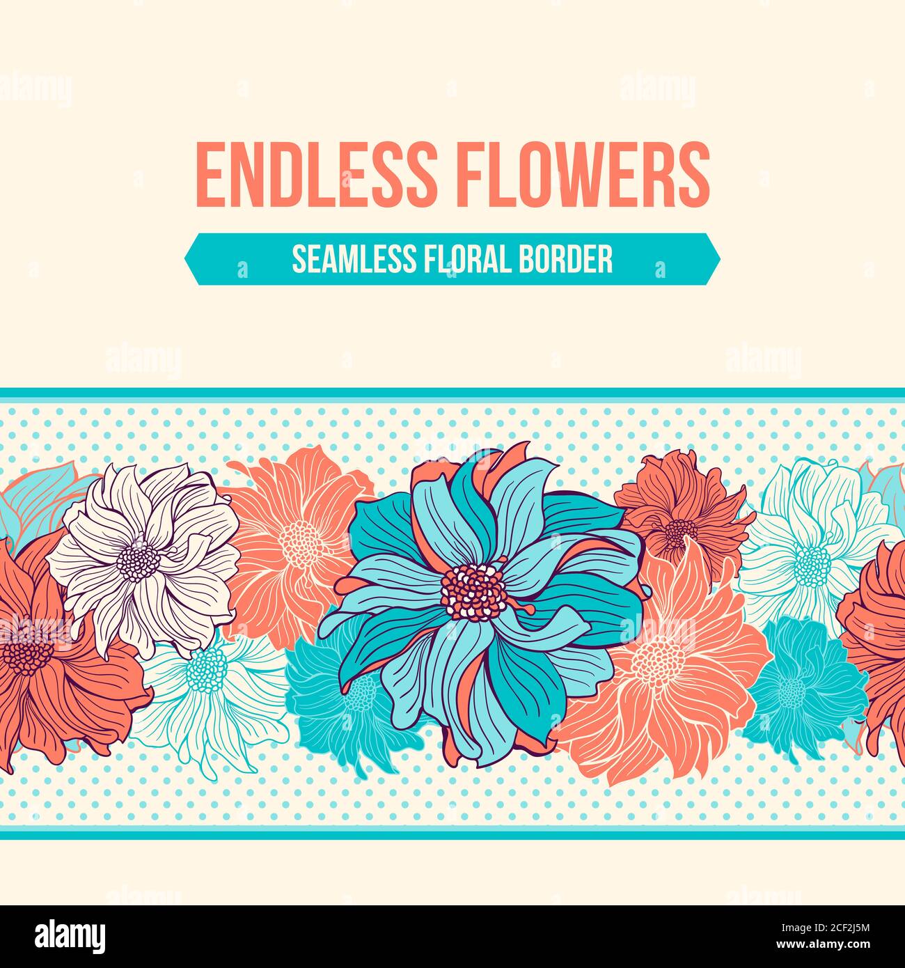 Polka Dot Border Clipart Flower