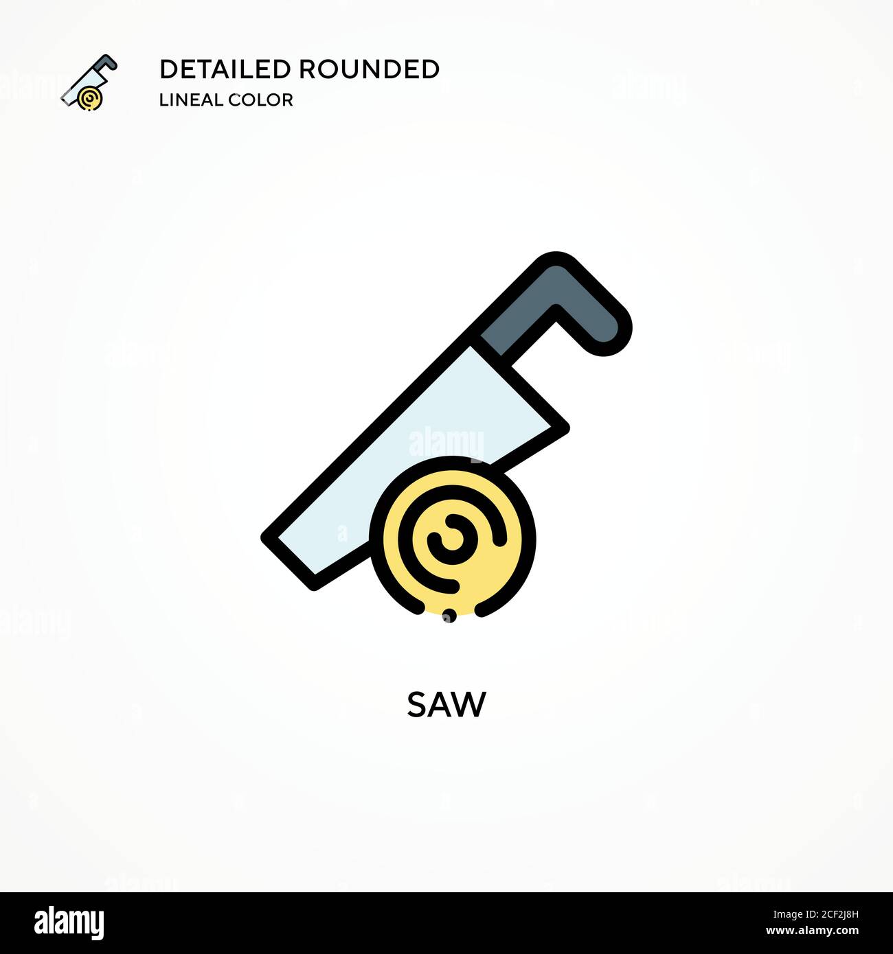 Saw vector icon. Modern vector illustration concepts. Easy to edit and ...