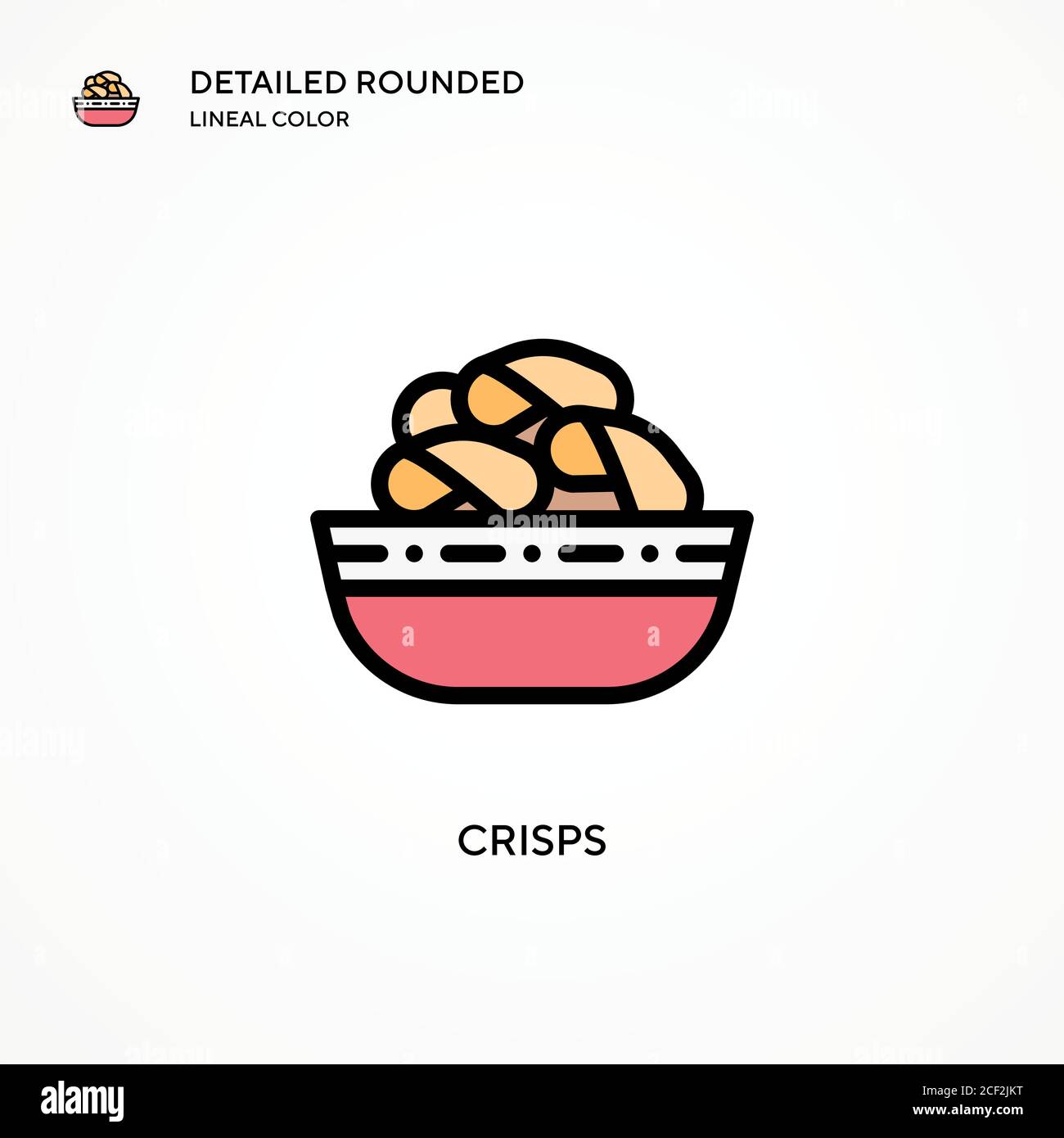 Crisps vector icon. Modern vector illustration concepts. Easy to edit ...