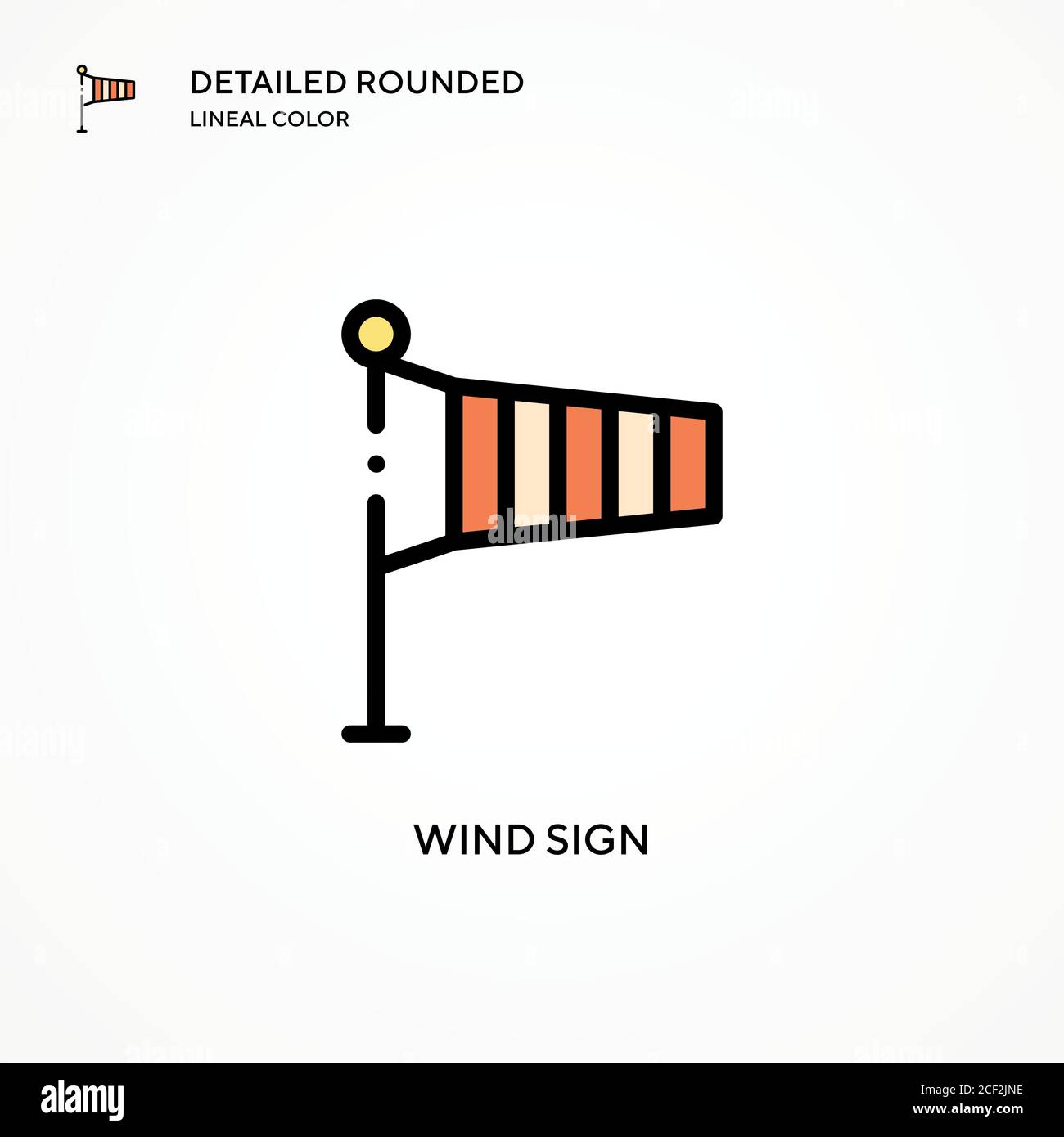 Wind sign vector icon. Modern vector illustration concepts. Easy to ...
