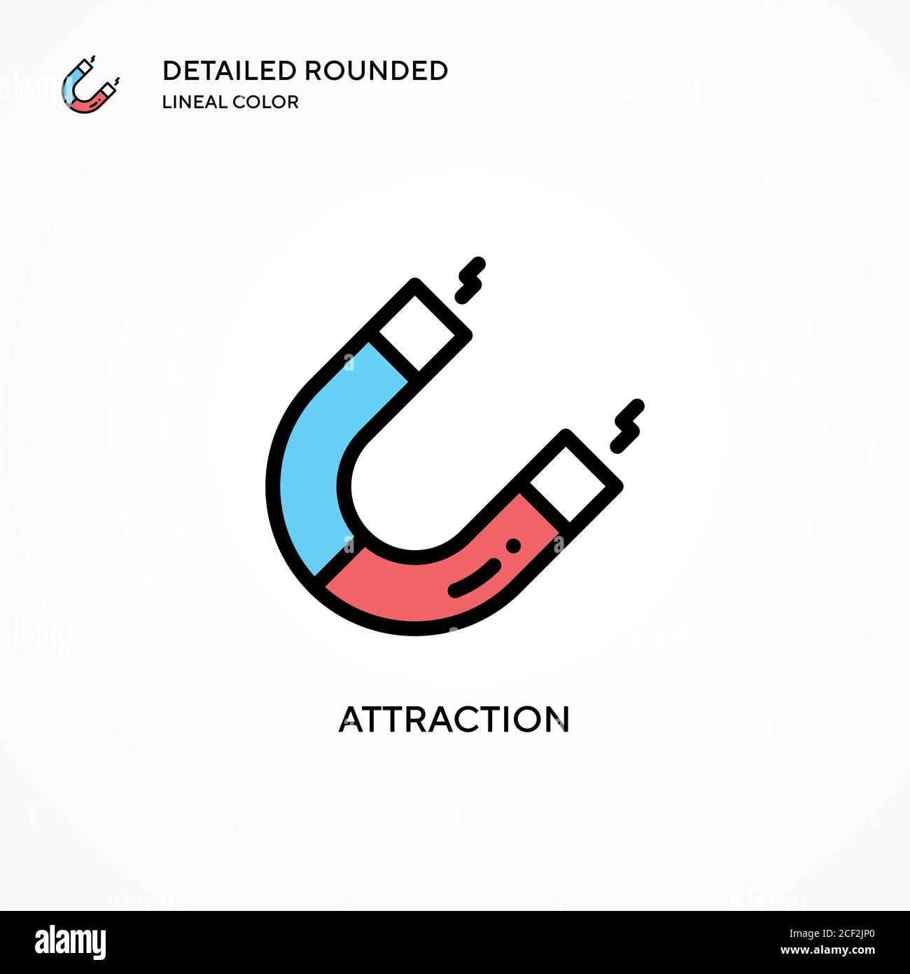 Attraction vector icon. Modern vector illustration concepts. Easy to ...