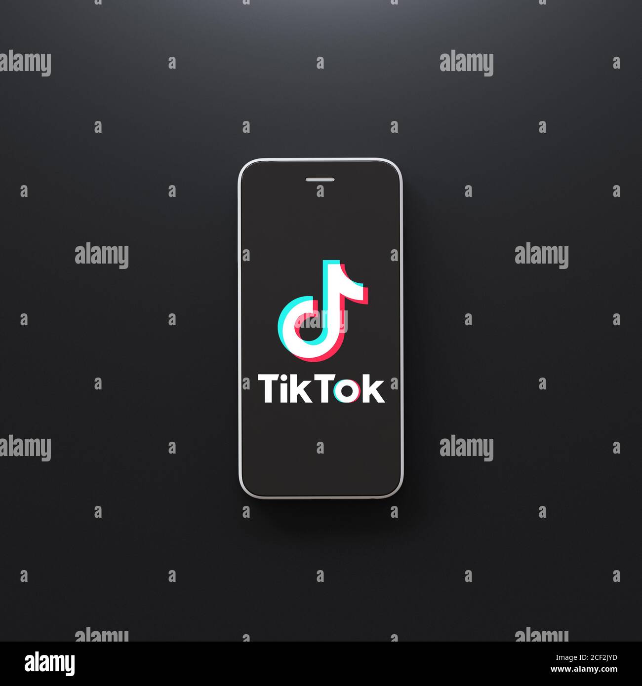 VERONA, ITALY - 21 AUG, 2020: Tik Tok application icon on Apple iPhone ...