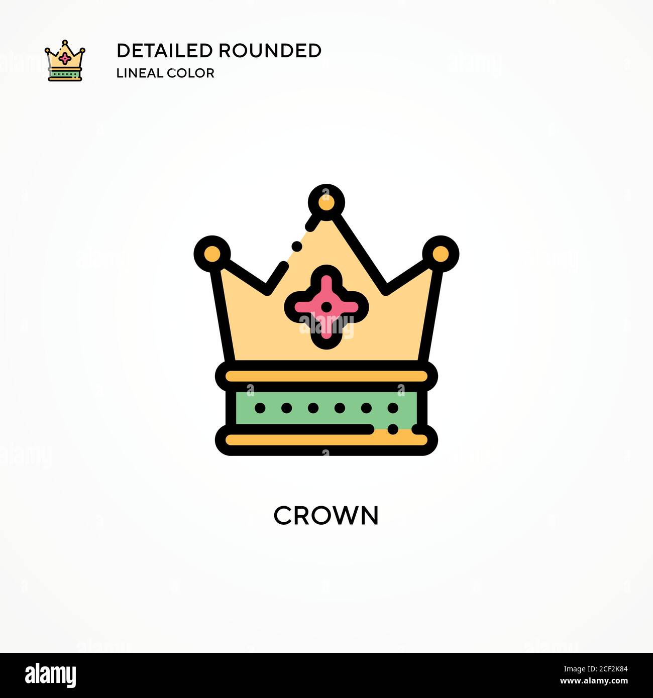 Crown vector icon. Modern vector illustration concepts. Easy to edit ...