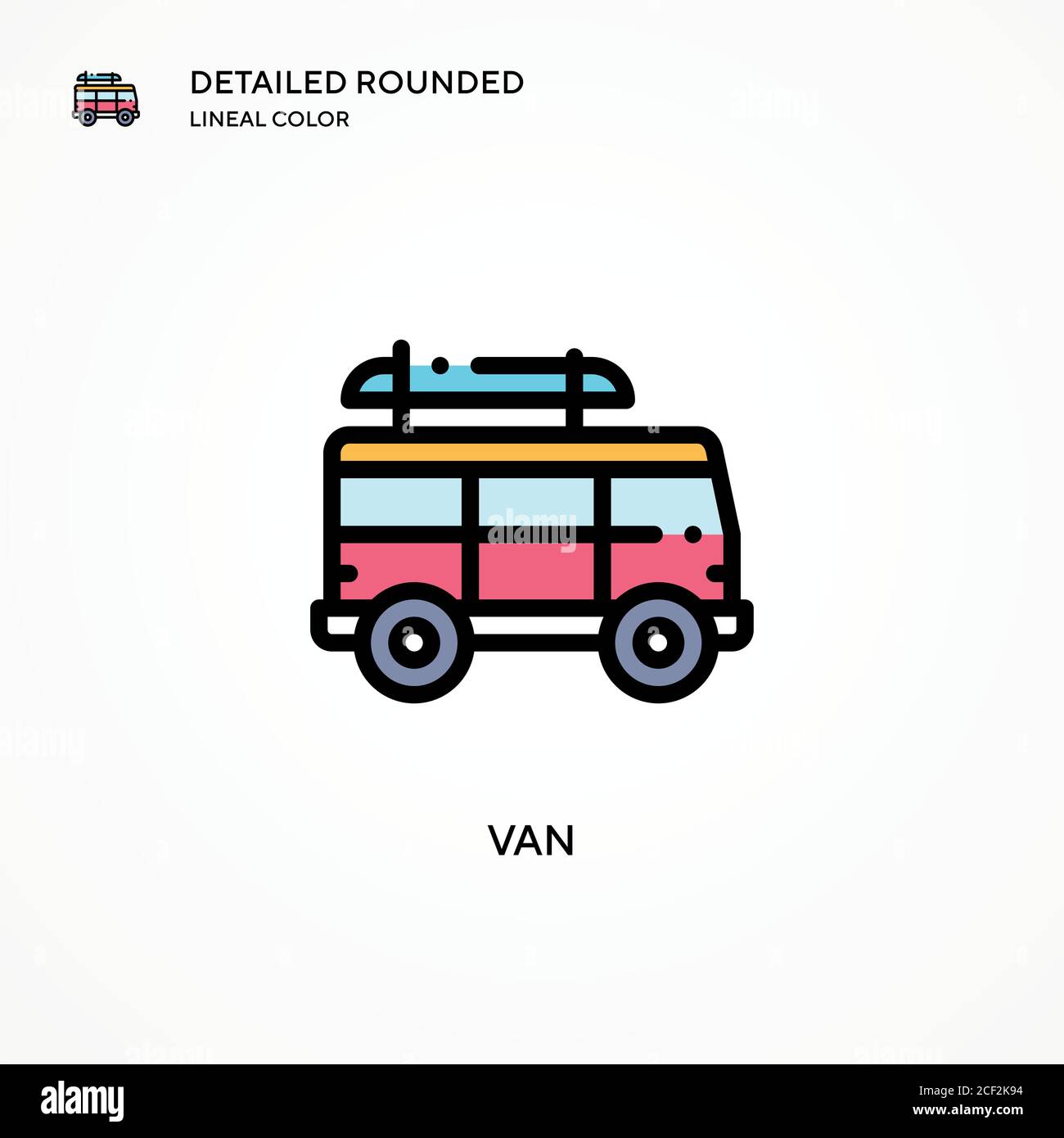 Van vector icon. Modern vector illustration concepts. Easy to edit and ...