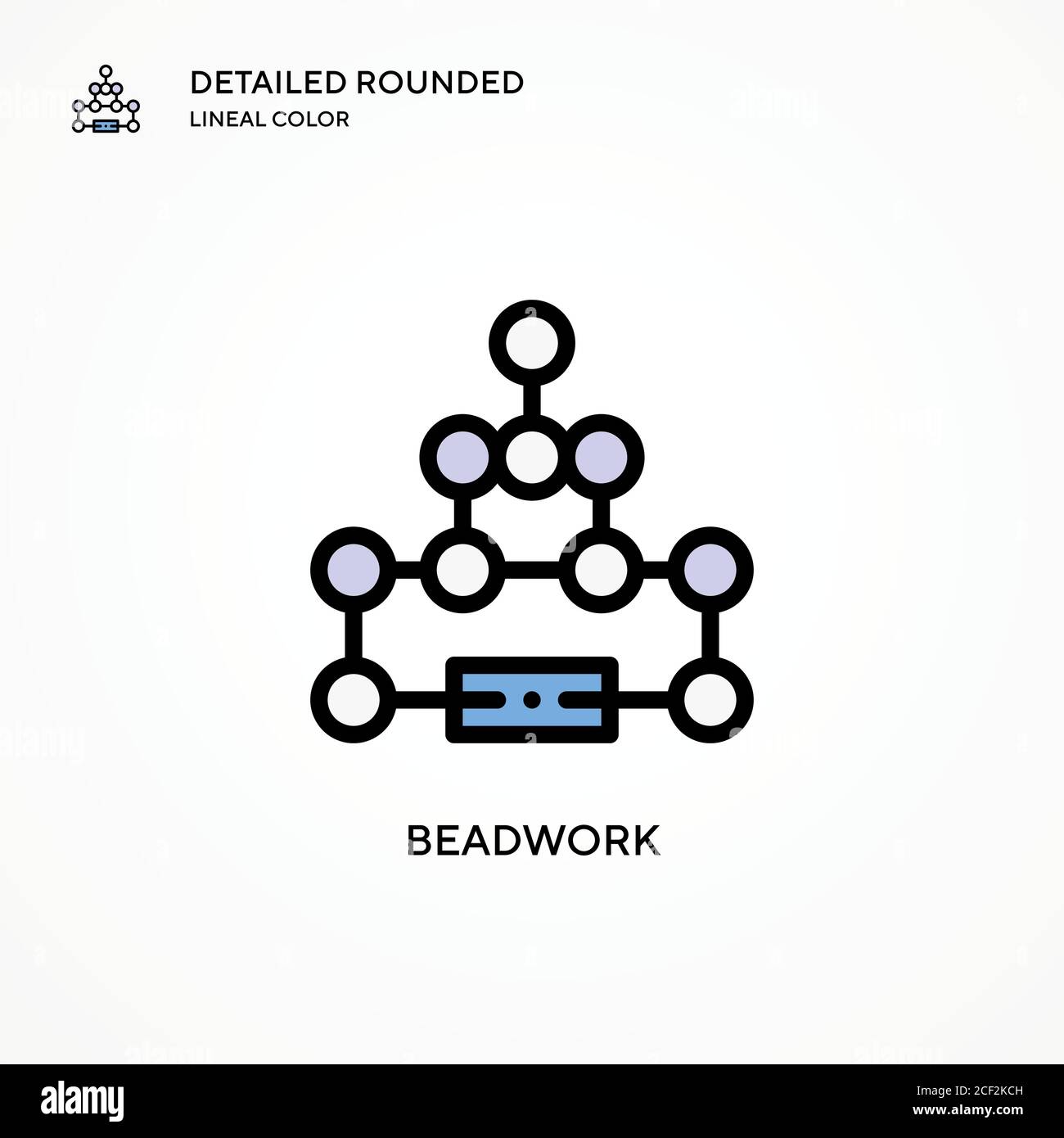 Beadwork vector icon. Modern vector illustration concepts. Easy to edit ...