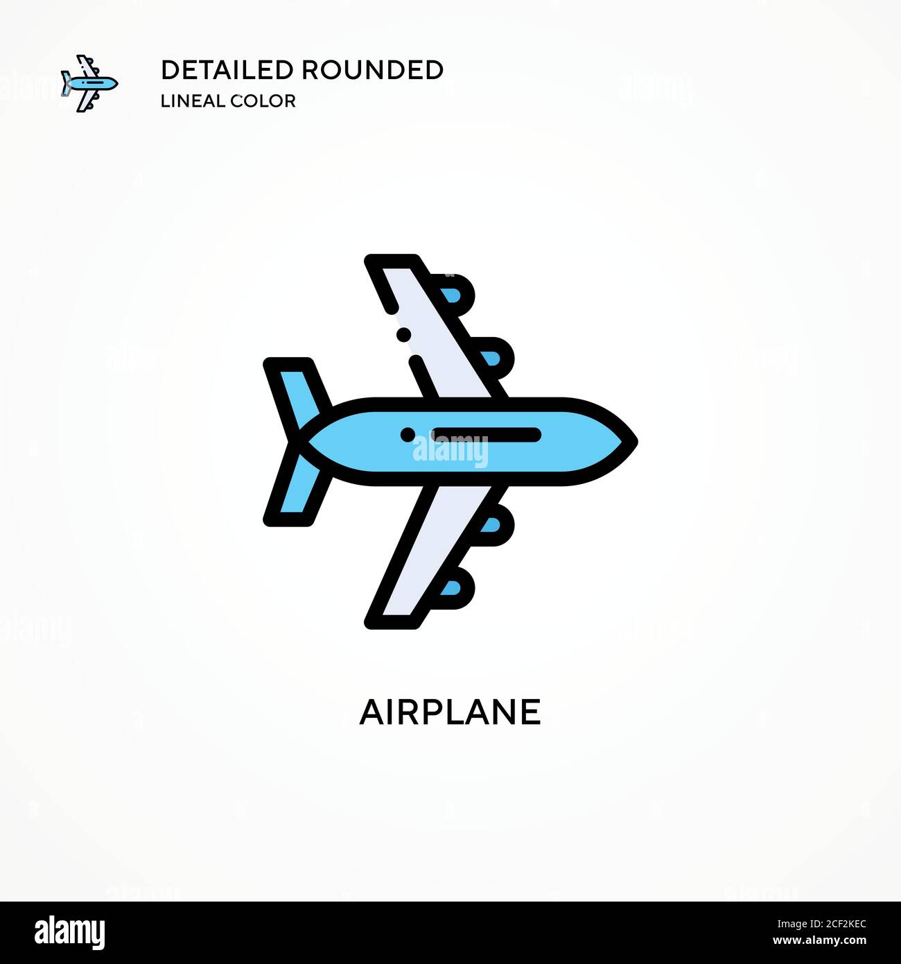 Airplane vector icon. Modern vector illustration concepts. Easy to edit ...