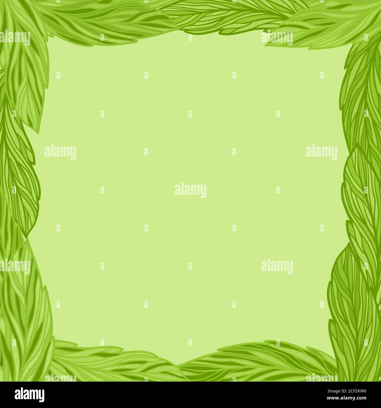 Green tea elements leaves Stock Vector Images - Alamy